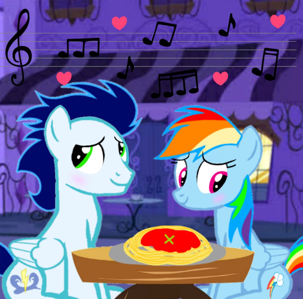 #3271717 - artist needed, source needed, safe, rainbow dash, soarin ...