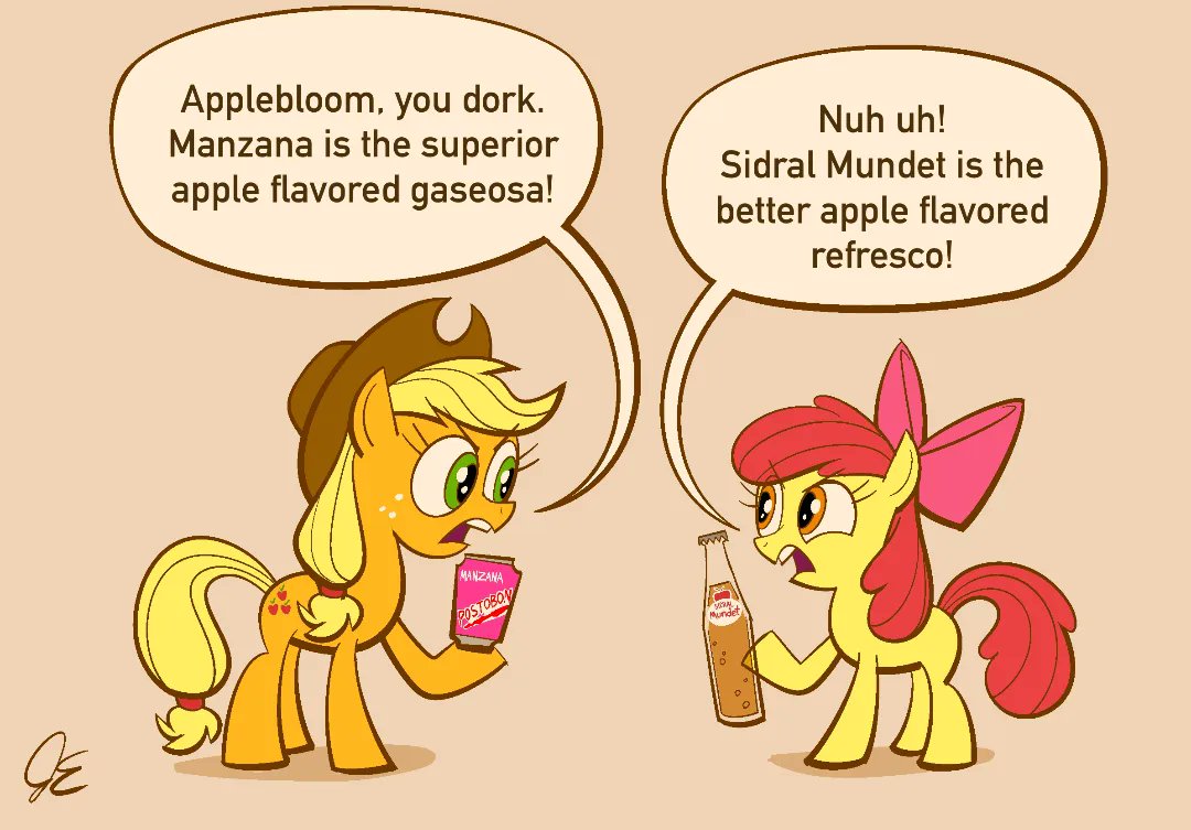#3254395 - safe, artist:heyheygoose, apple bloom, applejack, earth pony ...
