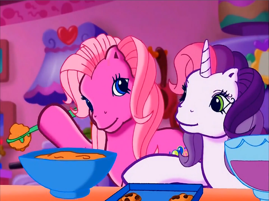 #3255565 - safe, screencap, pinkie pie (g3), sweetie belle (g3), earth ...