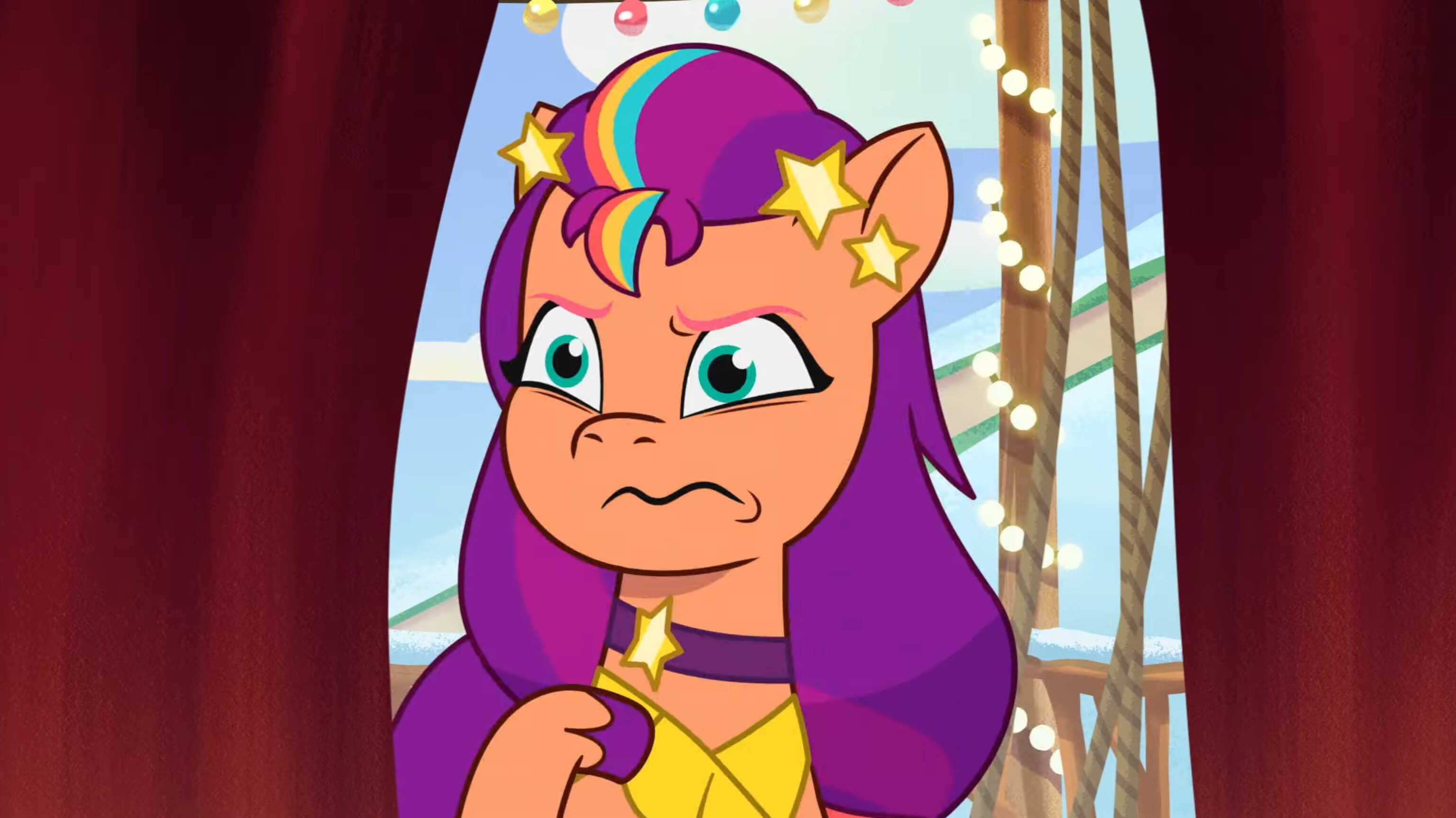 #3256378 - safe, screencap, sunny starscout, earth pony, pony ...