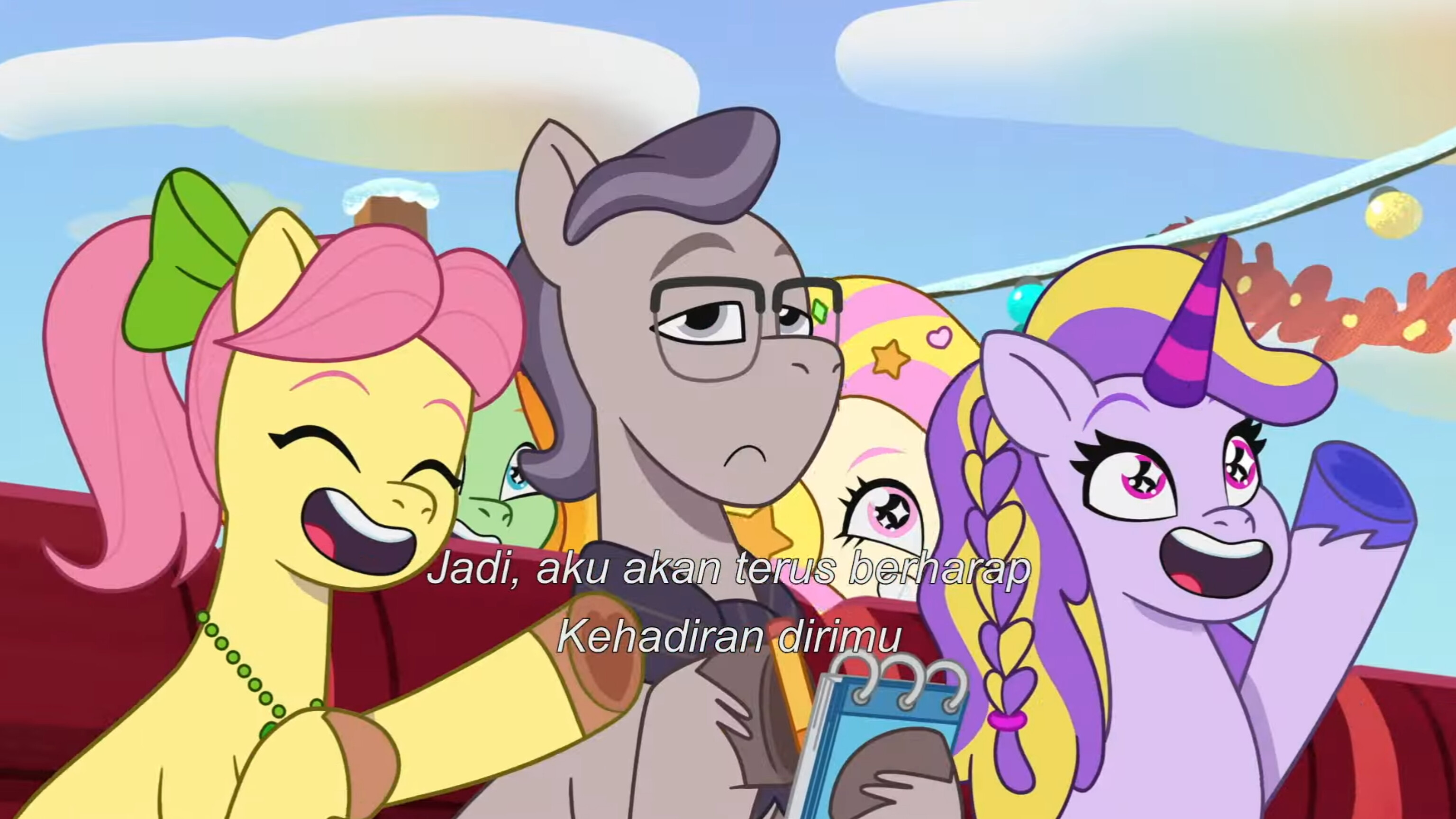 #3257251 - safe, screencap, posey bloom, earth pony, pony, unicorn ...