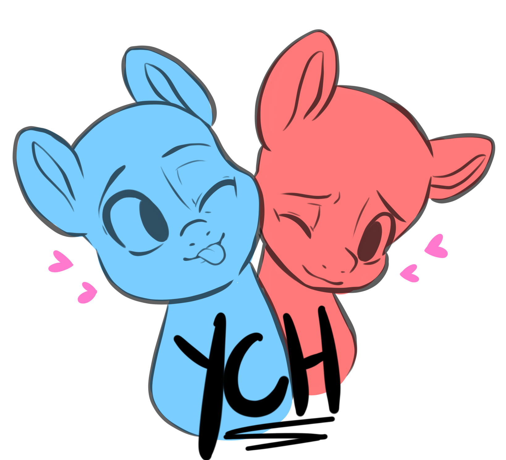 #3045792 - safe, artist:smirk, :p, advertisement, cheek rub, commission ...