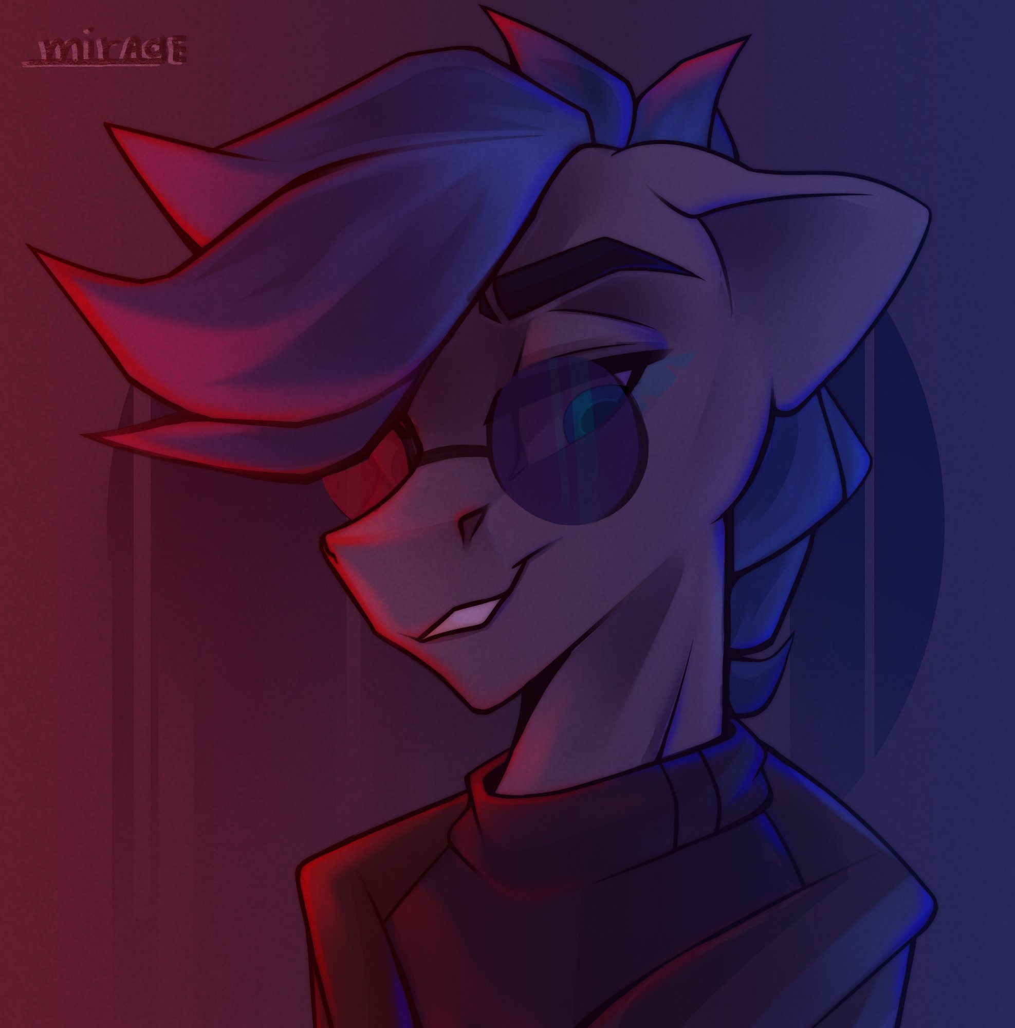 #3049224 - safe, artist:mirage, oc, oc only, commission, cyberpunk ...