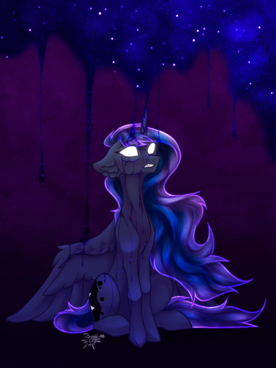 #3051164 - safe, artist:jsunlight, princess luna, tantabus, alicorn ...