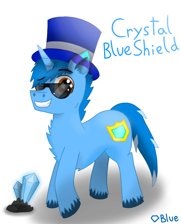 #3065278 - safe, artist:💎blue, oc, oc only, oc:blueshield, pony ...
