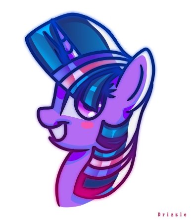 #3065988 - safe, artist:drizzledazzle, twilight sparkle, pony, bust ...