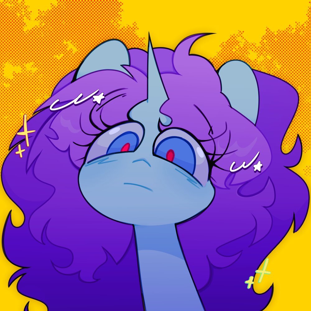 #3056129 - safe, artist:opossum-stuff, oc, oc only, pony, unicorn, bust, commission ...