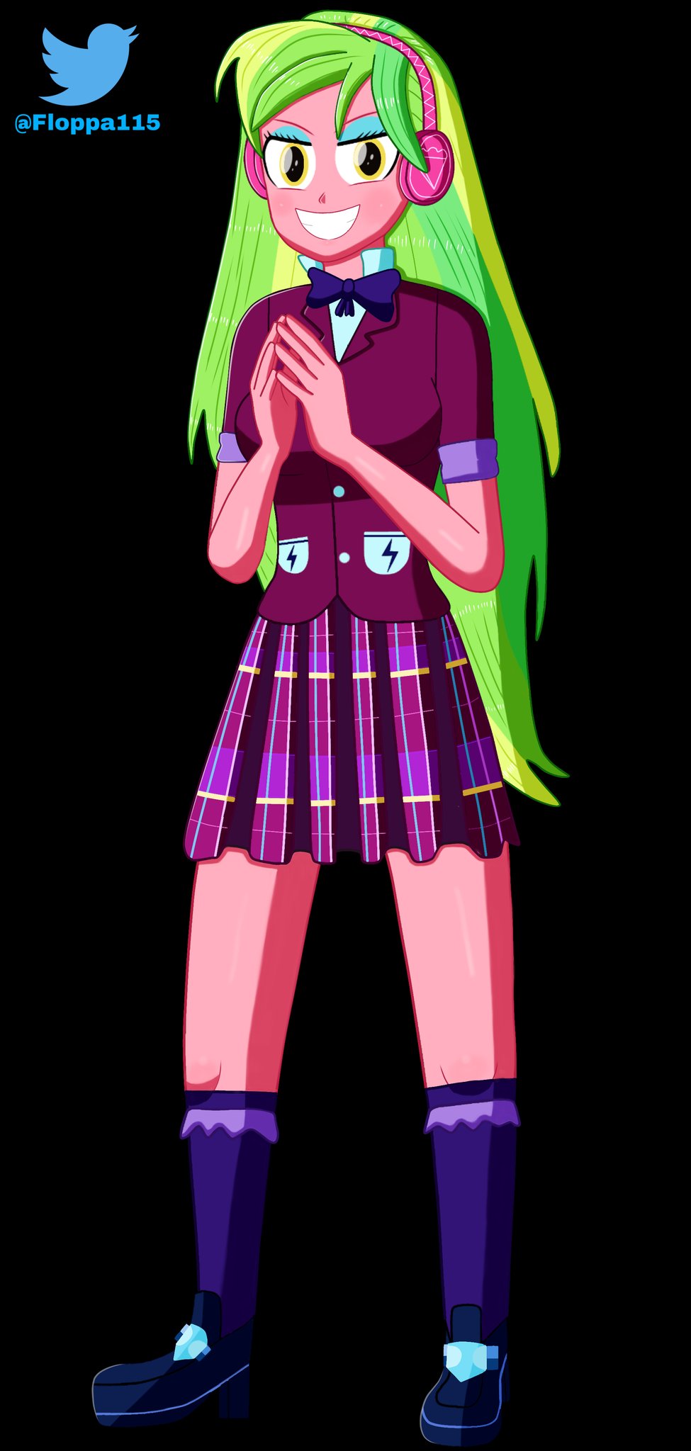 #3067363 - safe, artist:lemonzat115, lemon zest, human, equestria girls ...