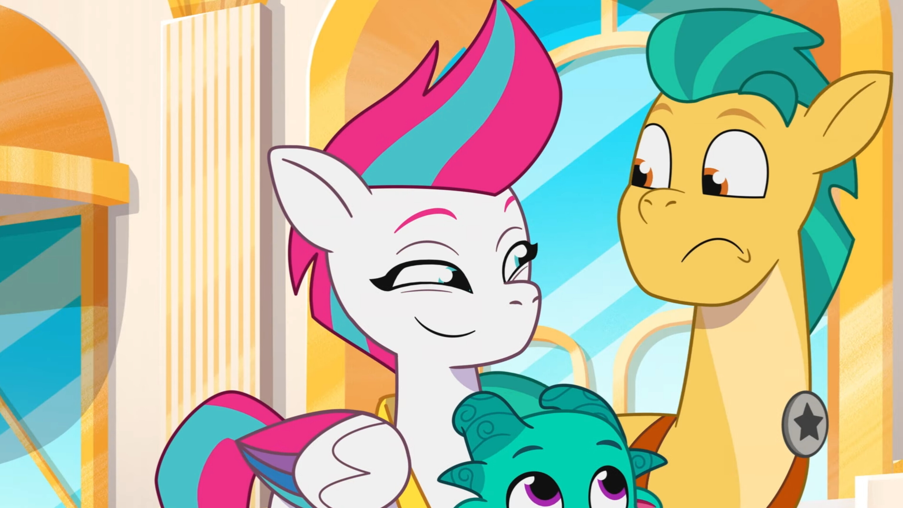 #3069651 - safe, screencap, hitch trailblazer, sparky sparkeroni, zipp ...