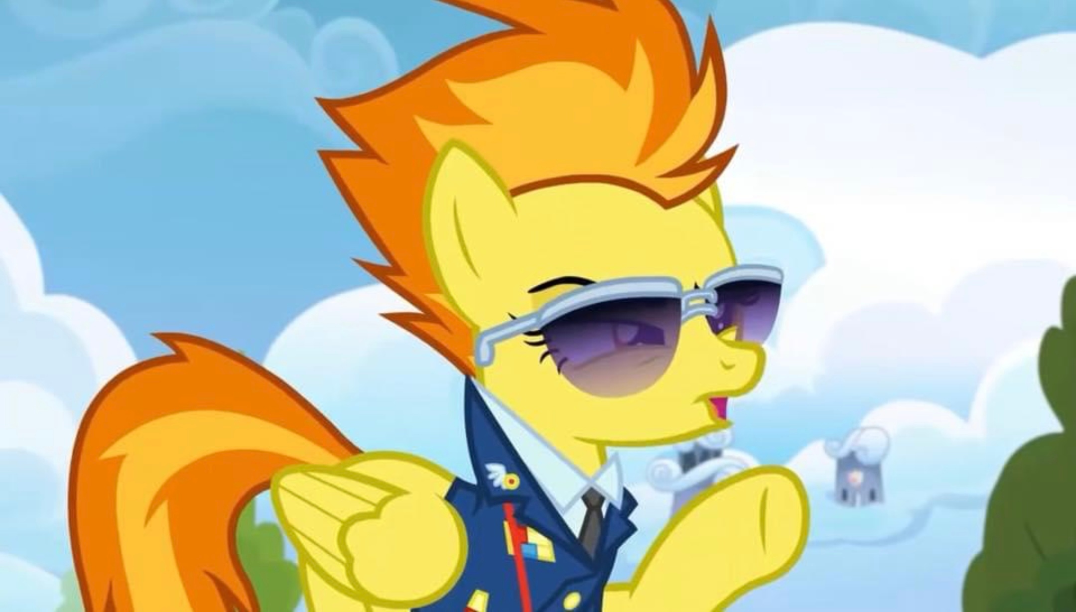 #3073145 - safe, screencap, spitfire, pegasus, pony, top bolt, clothes ...