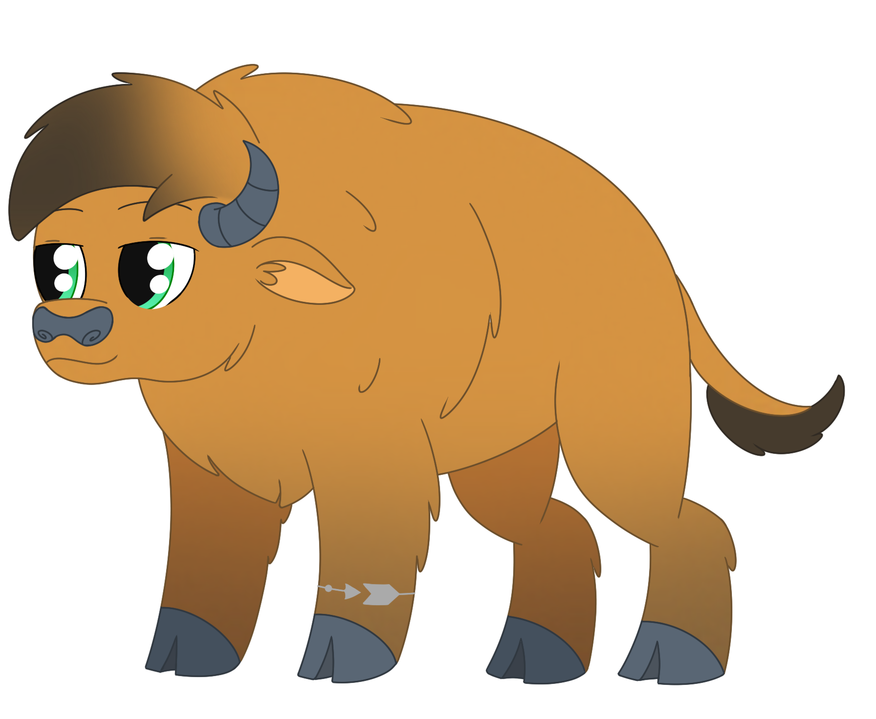#3056885 - safe, artist:dyonys, oc, oc only, oc:calm stream, bison ...