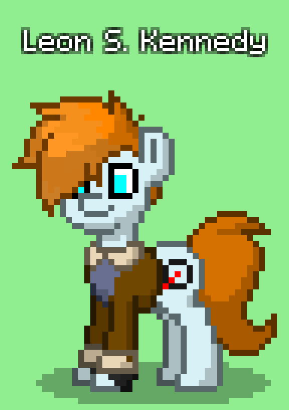 #3077394 - safe, earth pony, pony, pony town, green background, leon s ...