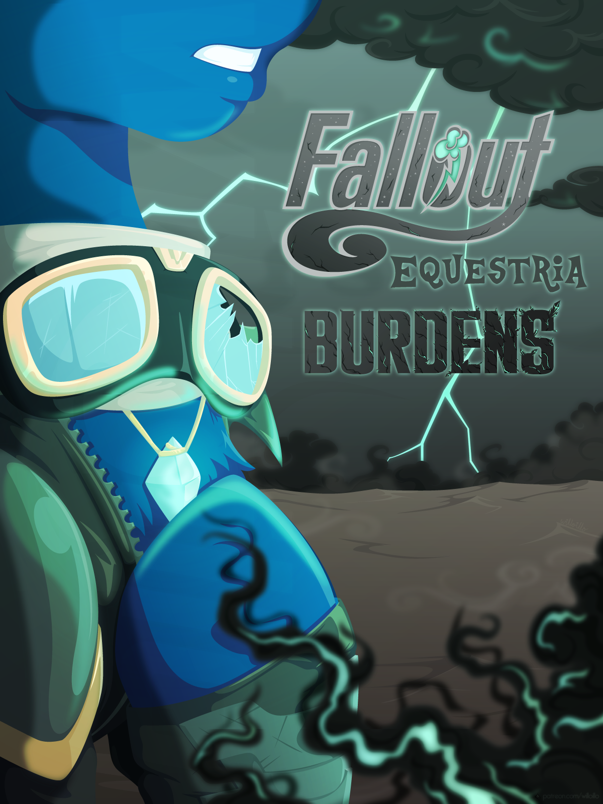 #3105007 - safe, artist:willoillo, oc, pegasus, pony, fallout equestria ...