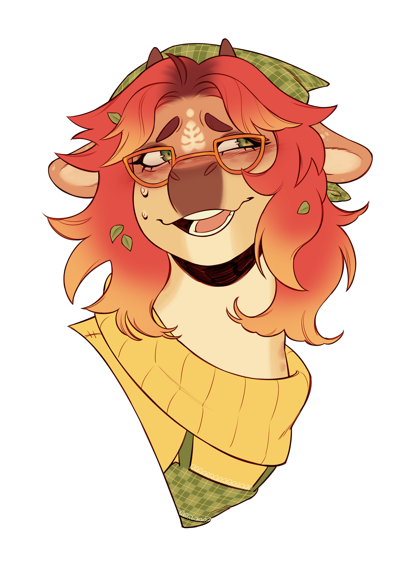 #3105803 - safe, artist:celeriven, oc, oc:fern, pony, bust, female ...