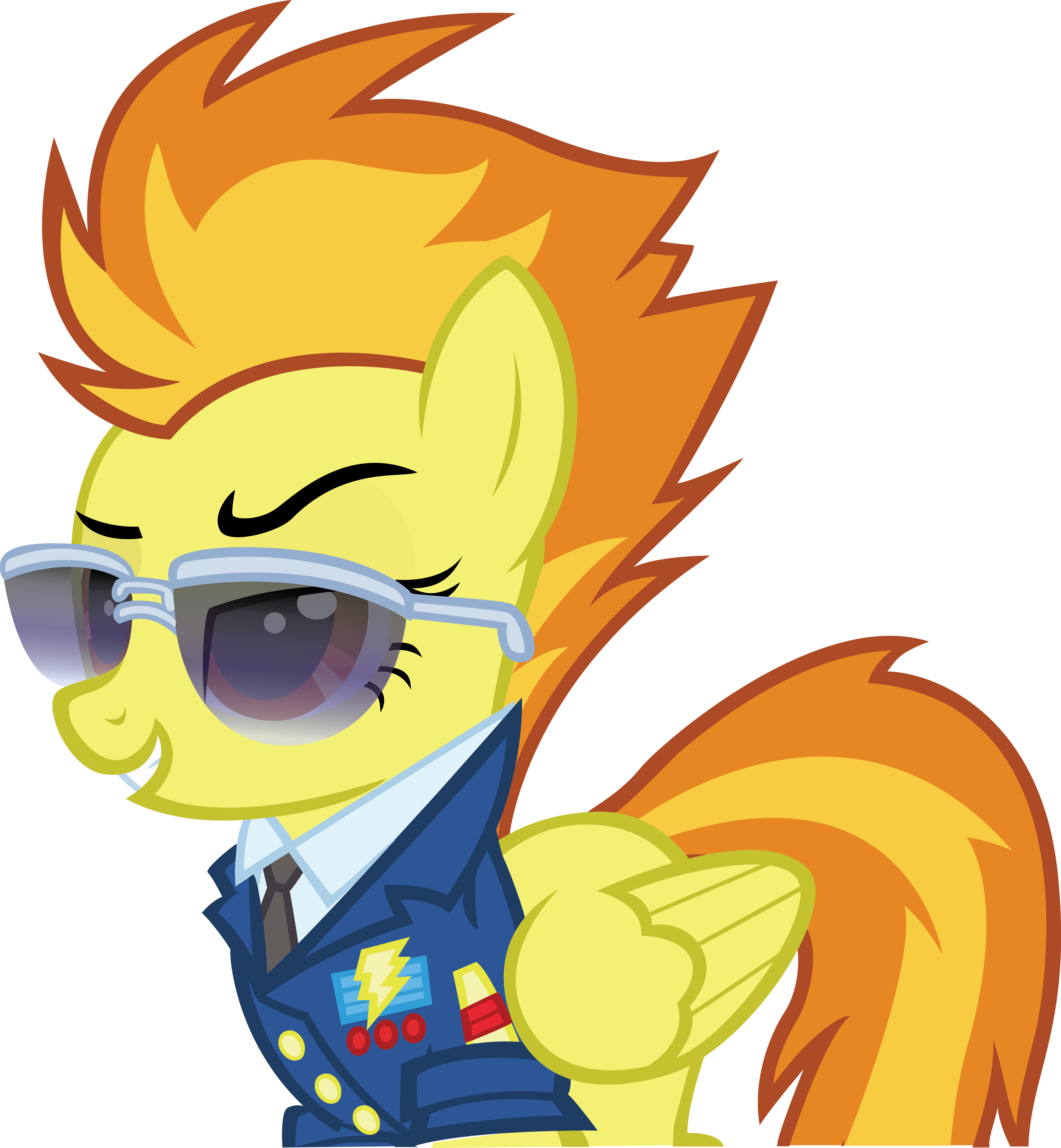 #3107161 - safe, artist:tattooclown, spitfire, pegasus, pony, g4 ...