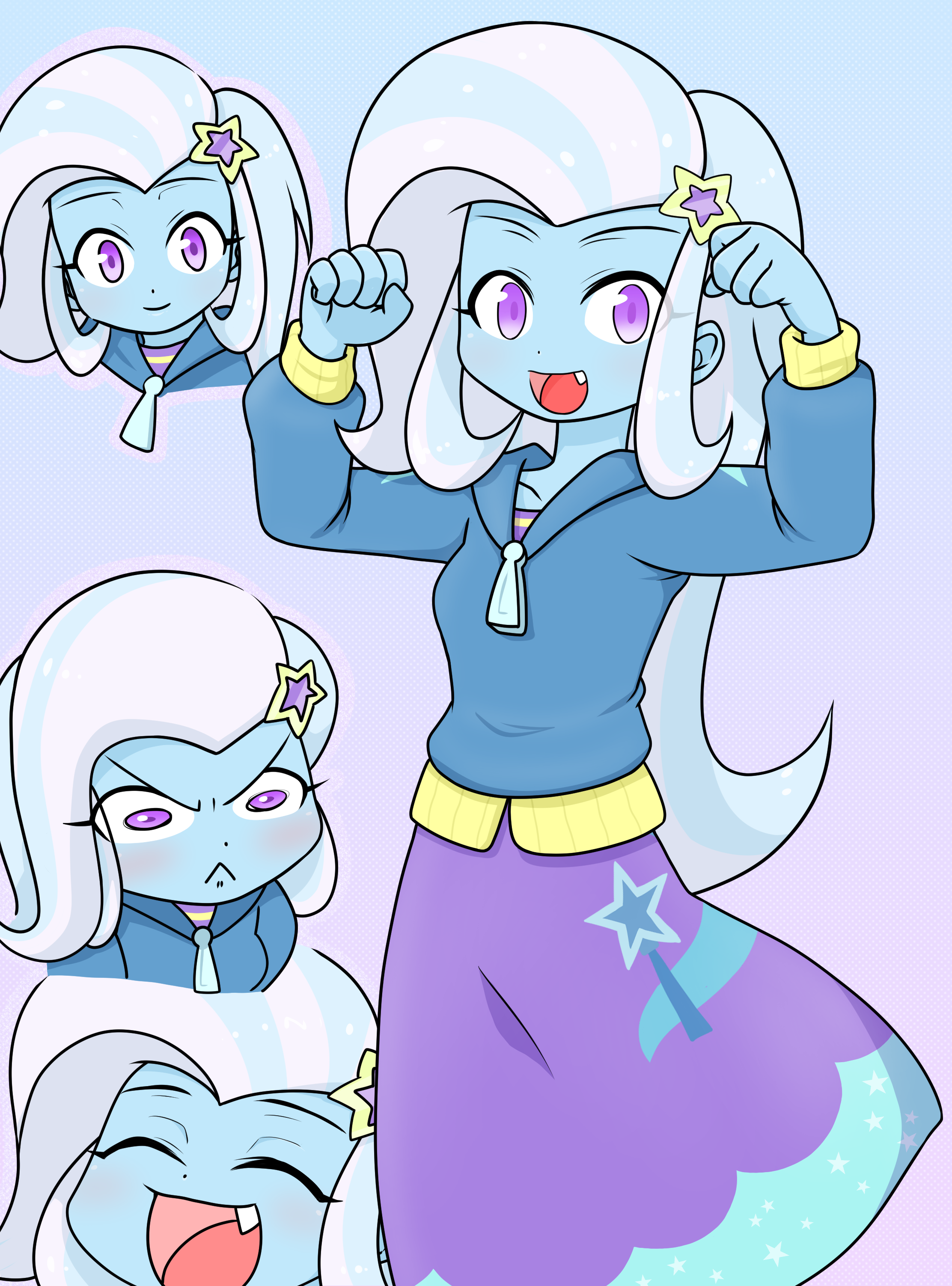#3107508 - safe, artist:batipin, trixie, human, equestria girls, g4 ...