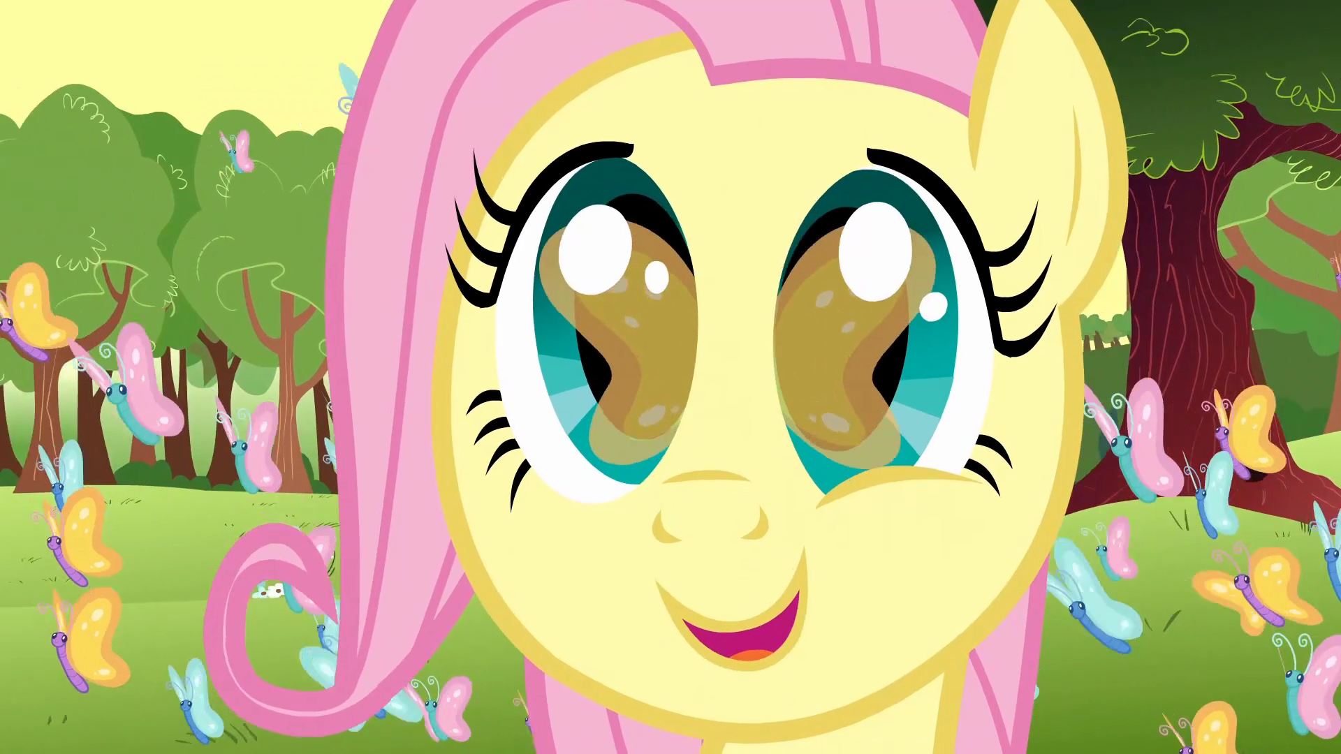 #3107532 - safe, screencap, fluttershy, butterfly, pegasus, pony ...