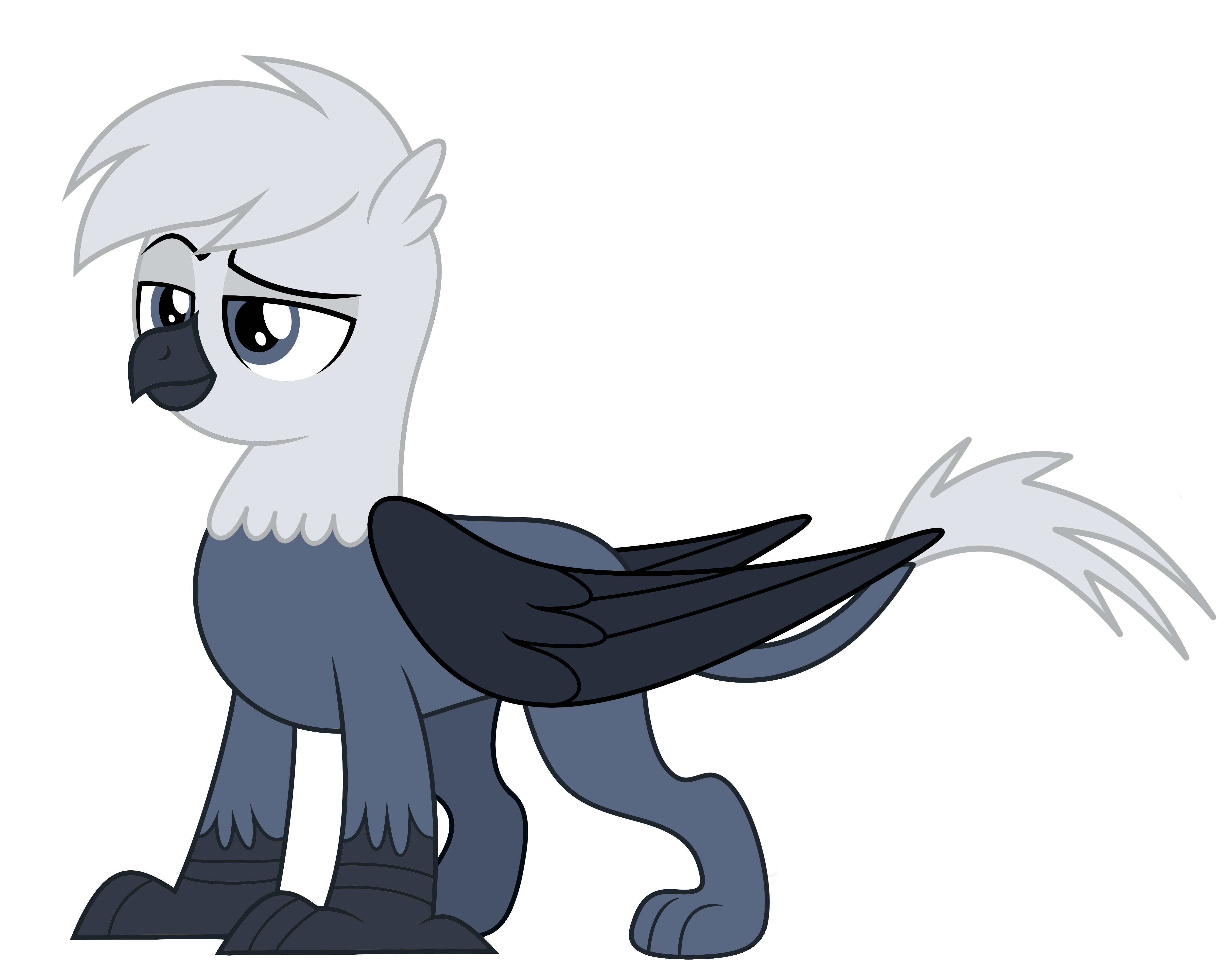 #3107857 - safe, artist:ponygamer2020, oc, oc only, oc:grey, oc:grey the griffon, griffon, claws ...