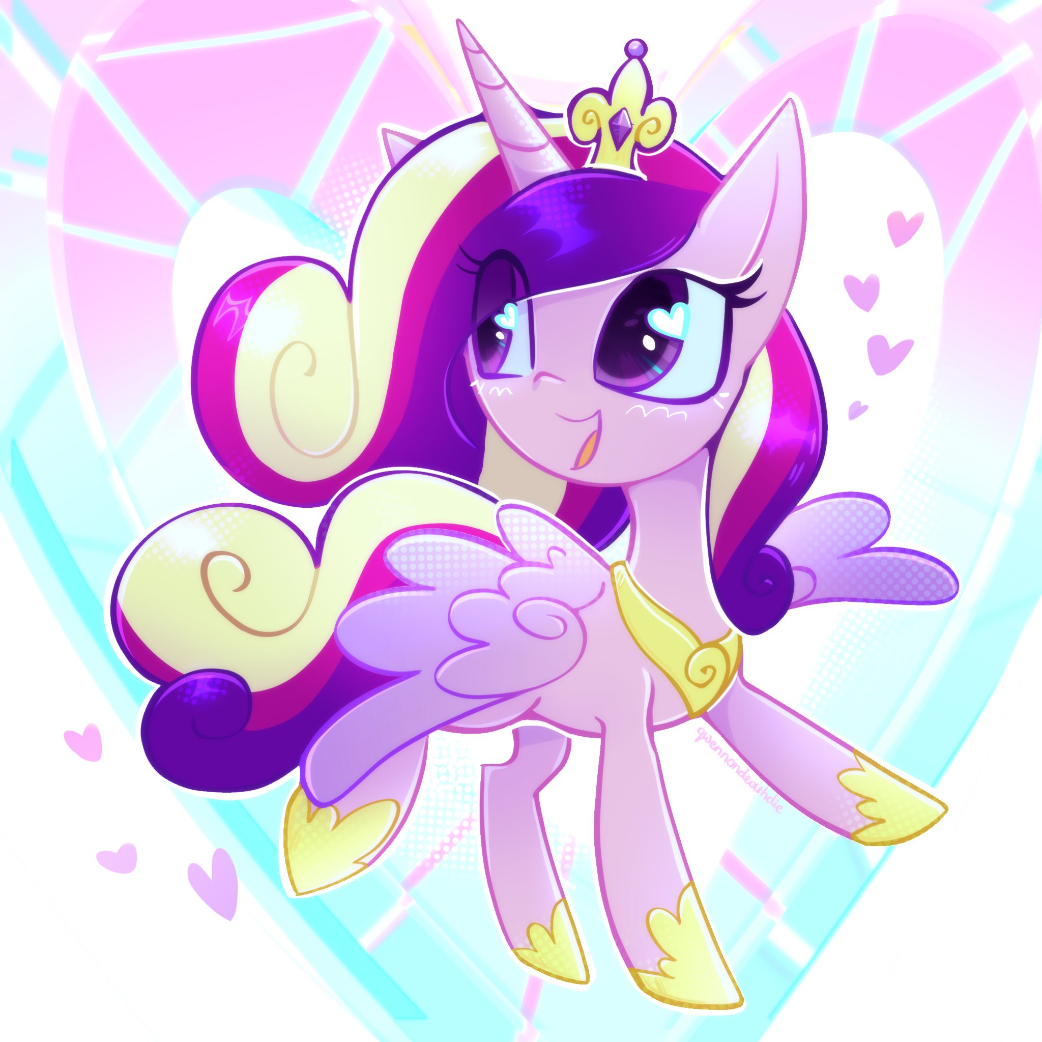 #3110494 - safe, artist:qwennondeathdie, princess cadance, alicorn ...