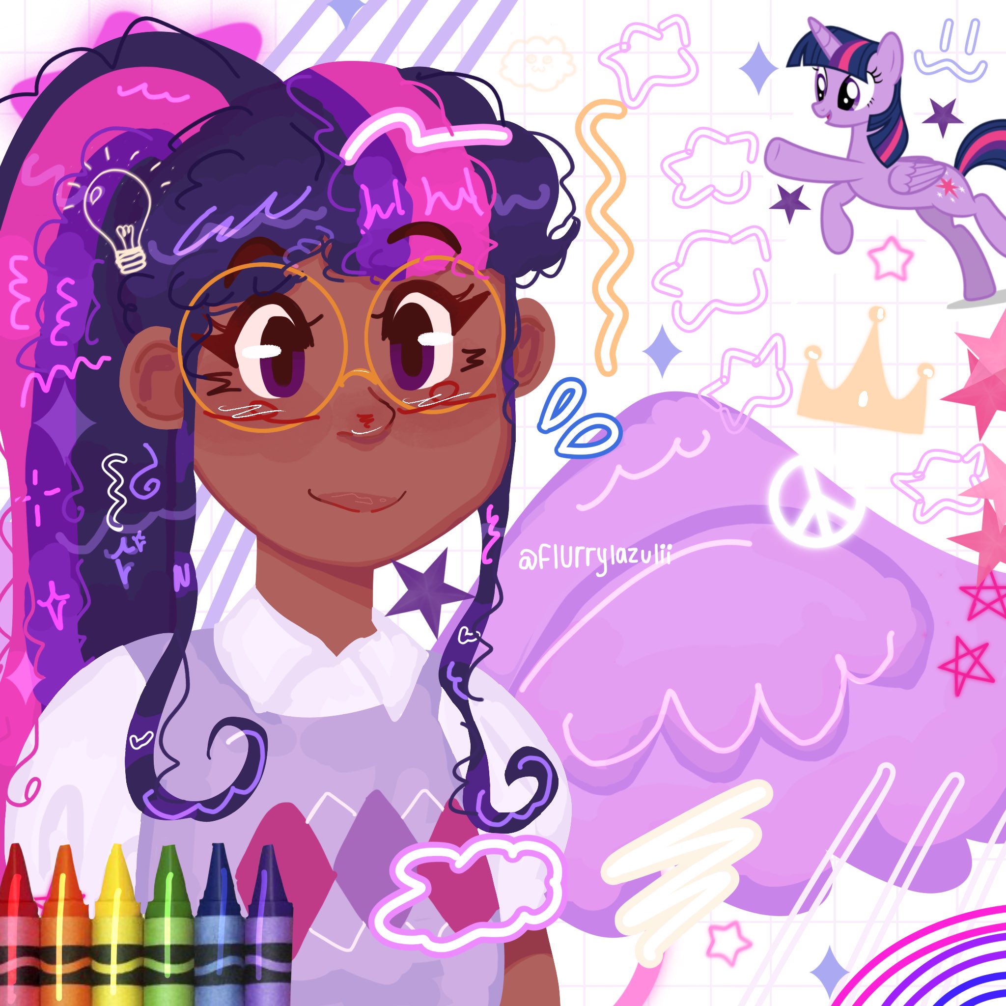 #3078376 - safe, artist:flurrylazulii, twilight sparkle, alicorn, human ...