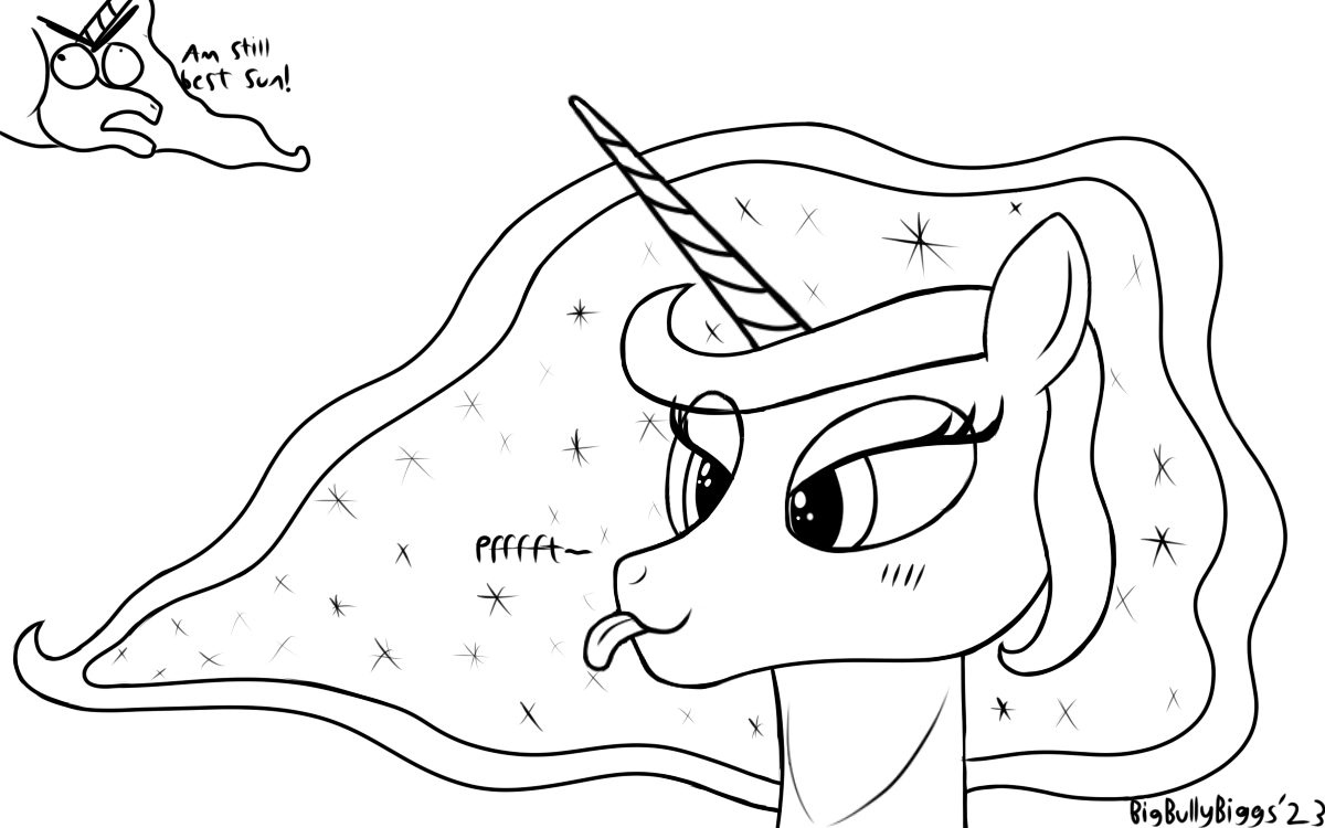 #3078957 - safe, artist:bigbullybiggs, princess celestia, princess luna ...