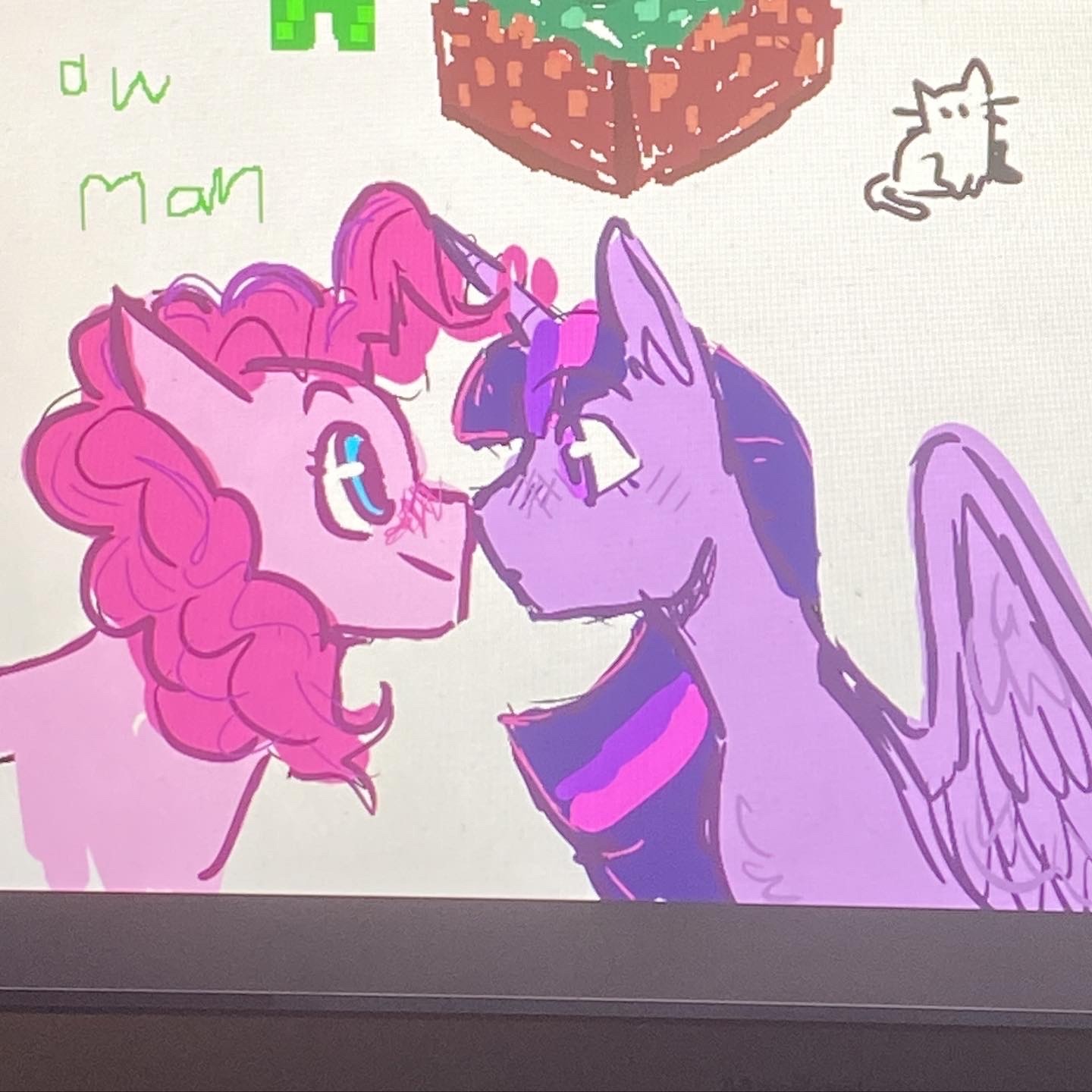 #3079364 - safe, artist:iswearthatimtryingmybest, pinkie pie, twilight ...