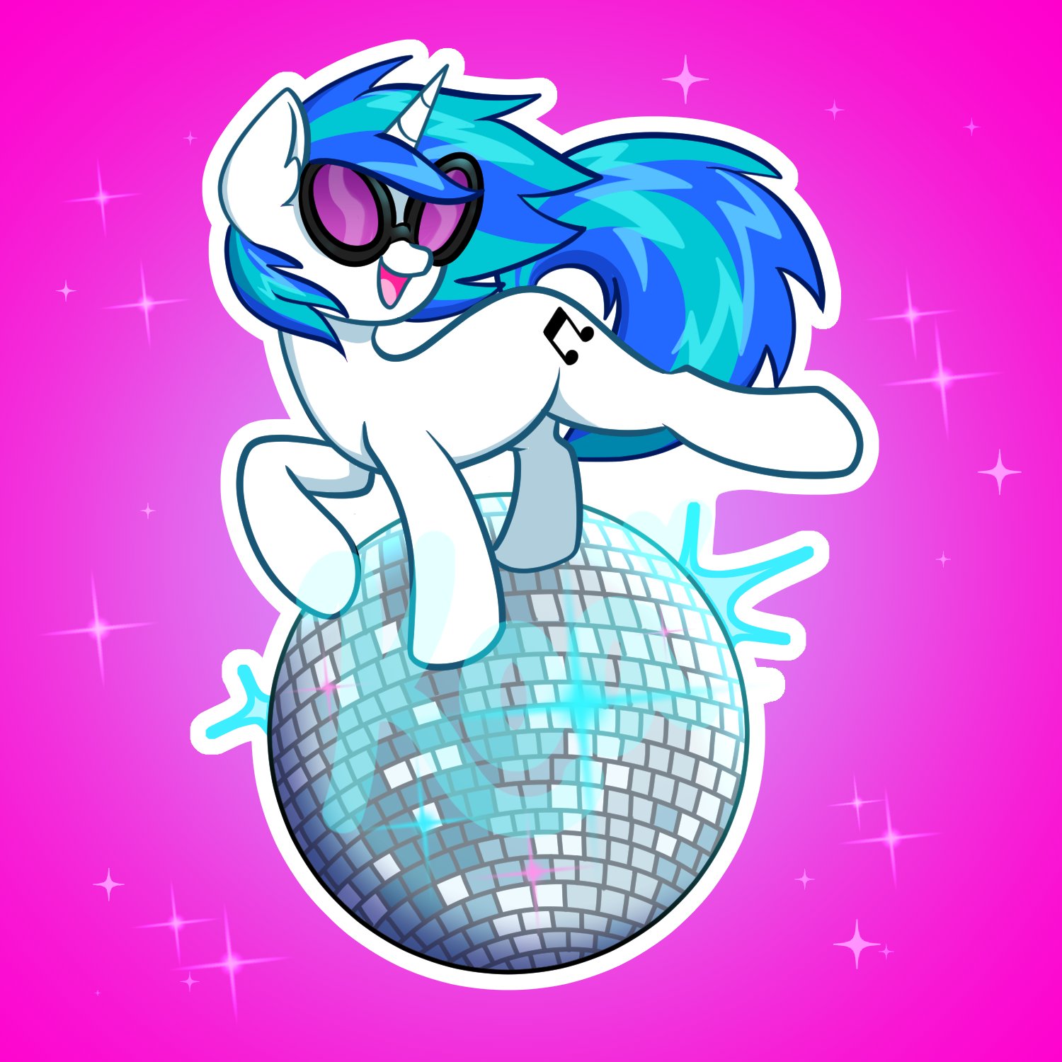 #3079825 - safe, artist:koapony, dj pon-3, vinyl scratch, pony, unicorn ...