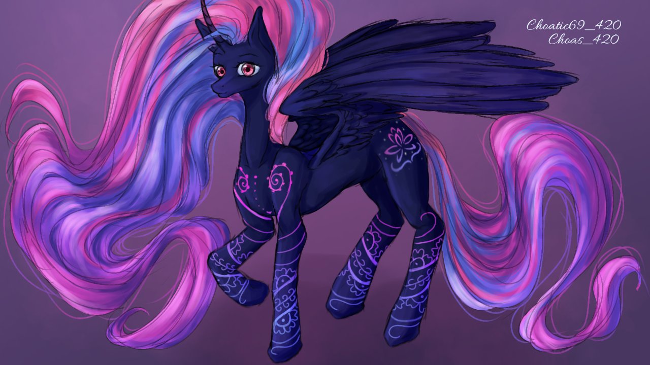 #3084016 - safe, artist:chaotic69_420, oc, oc:nimerah, alicorn, pony ...