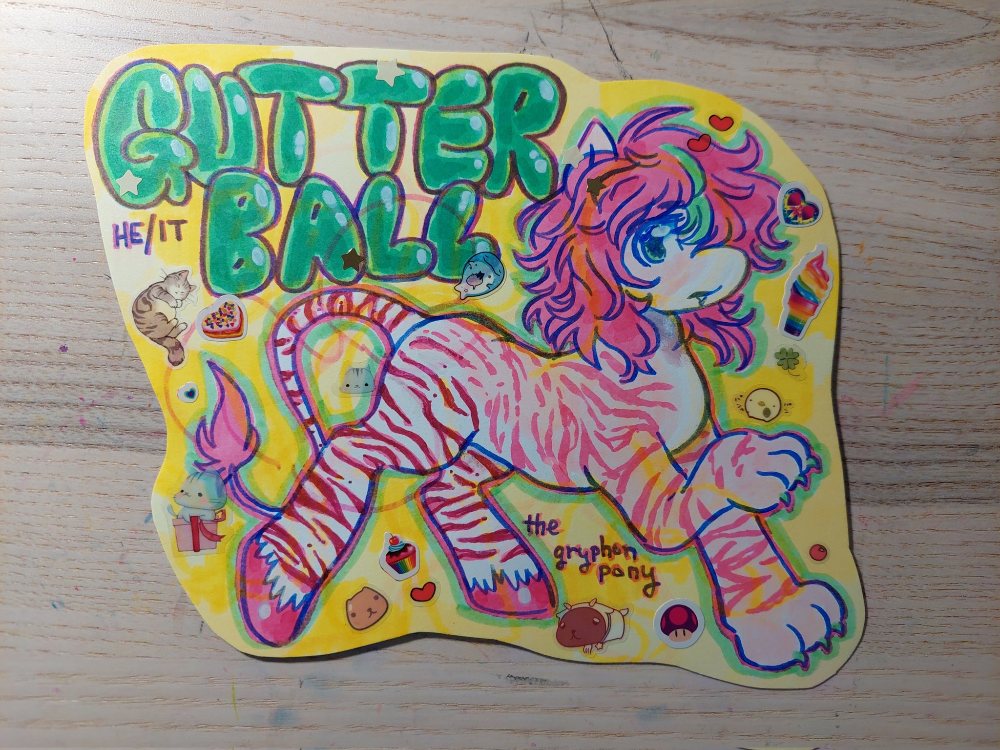 #3087511 - safe, artist:sc00p_ie, oc, crayon drawing, irl, photo ...