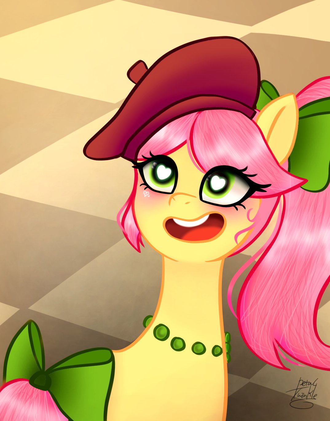 #3087808 - safe, artist:petaltwinkle, posey bloom, earth pony, pony ...