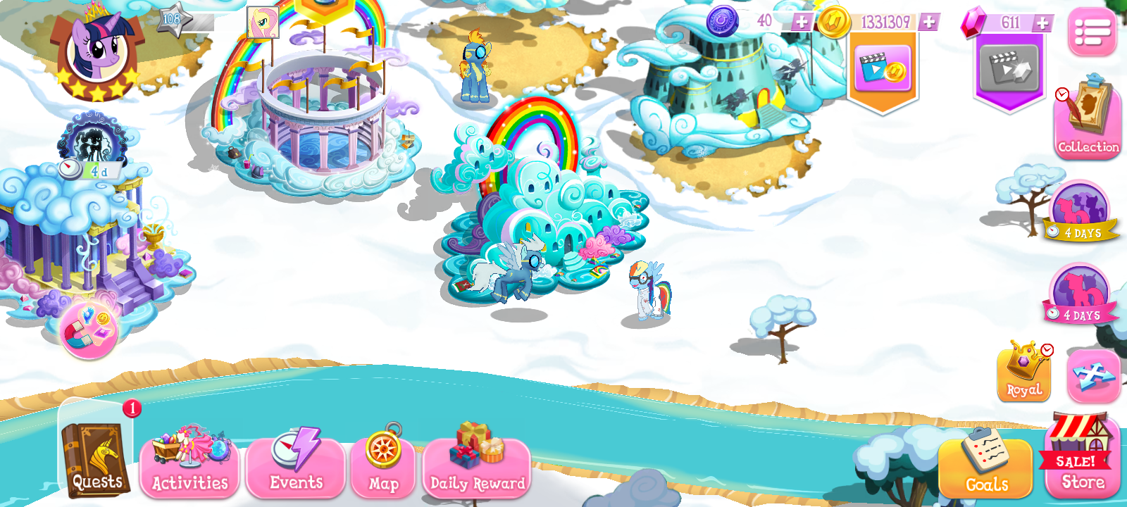 #3089049 - semi-grimdark, edit, edited screencap, gameloft, screencap, rainbow dash, fanfic ...