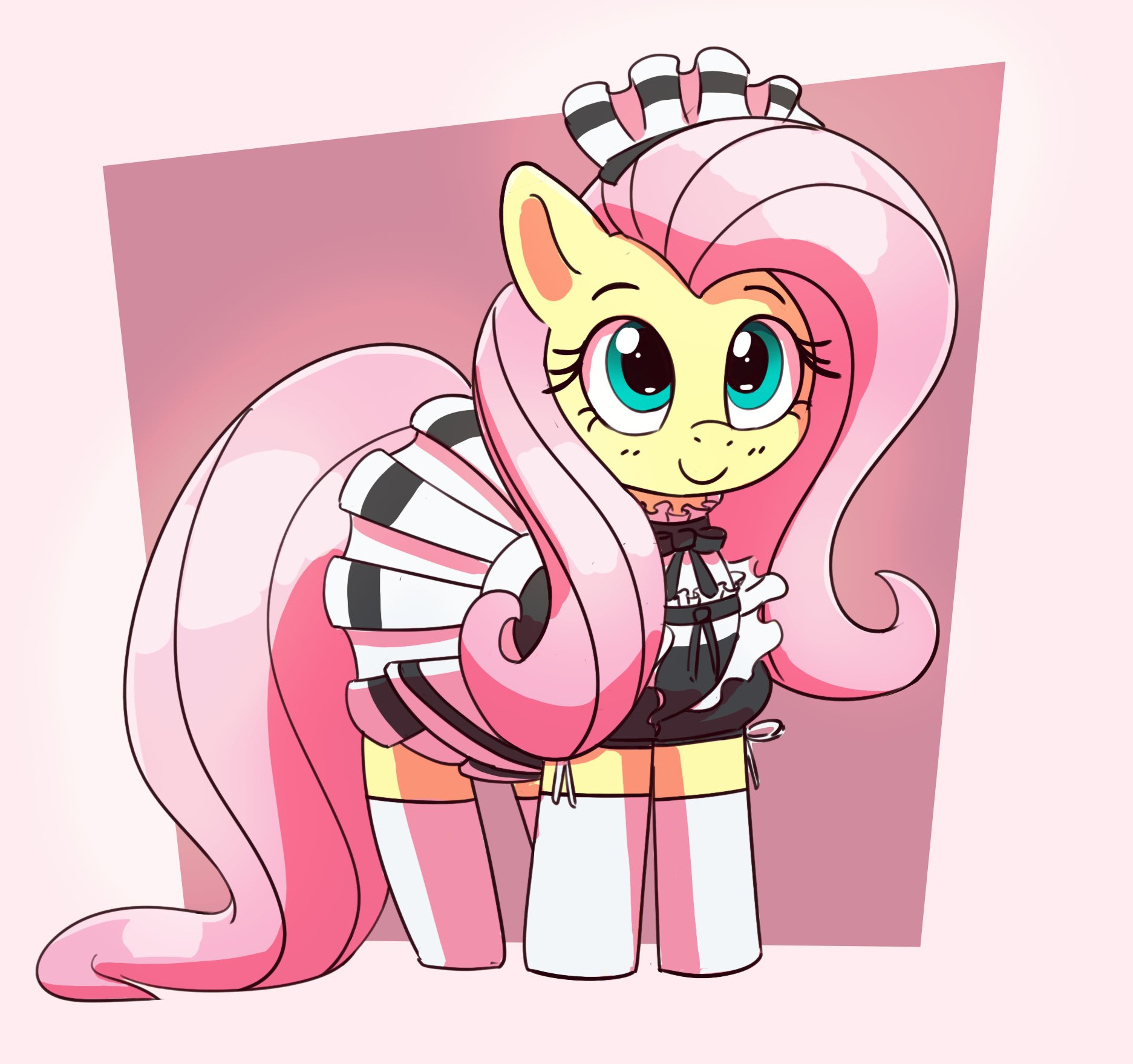 #3091450 - safe, artist:pabbley, fluttershy, pegasus, pony, g4, clothes ...