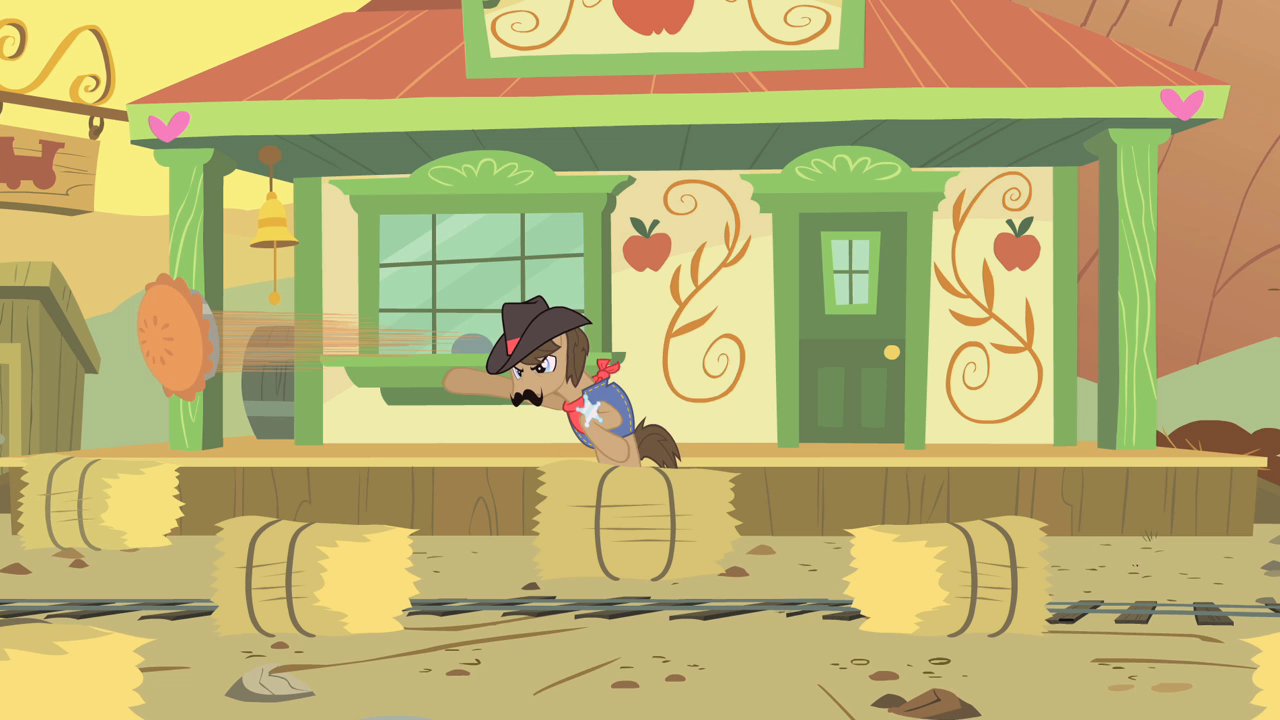 #3092237 - safe, screencap, sheriff silverstar, earth pony, pony, g4 ...