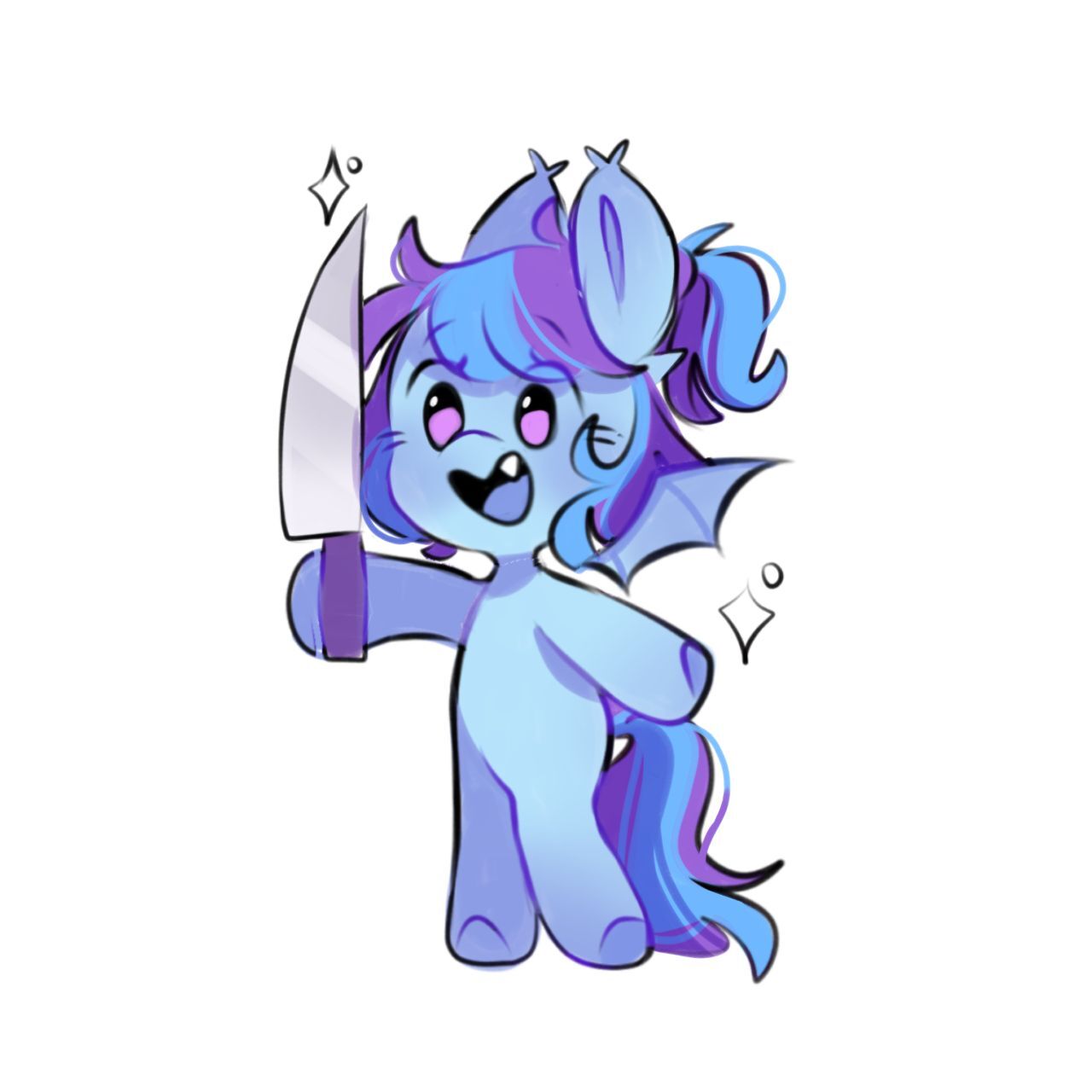 #3098501 - safe, artist:yun_nhee, oc, oc only, bat pony, pony, solo - Derpibooru