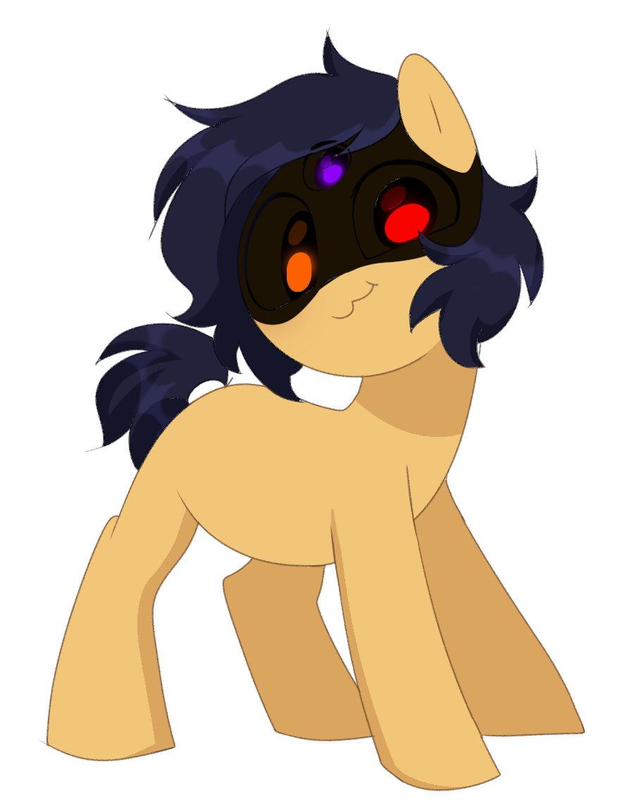 #3099375 - safe, artist:inkp0ne, oc, oc only, earth pony, pony, simple background, solo, white ...