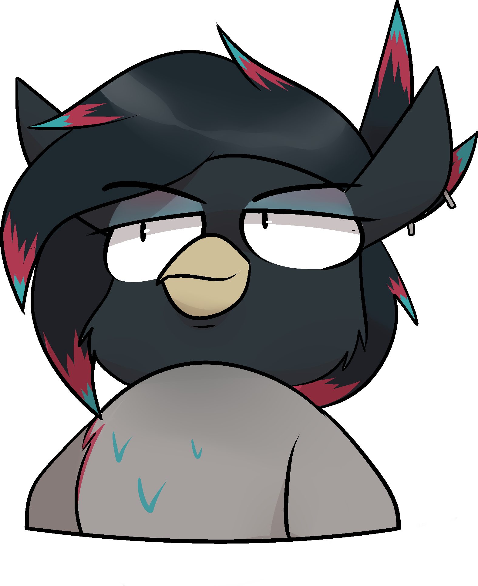 #3102408 - safe, artist:difis, oc, oc:caiya, griffon, chest fluff, cute, emote, female, griffon ...