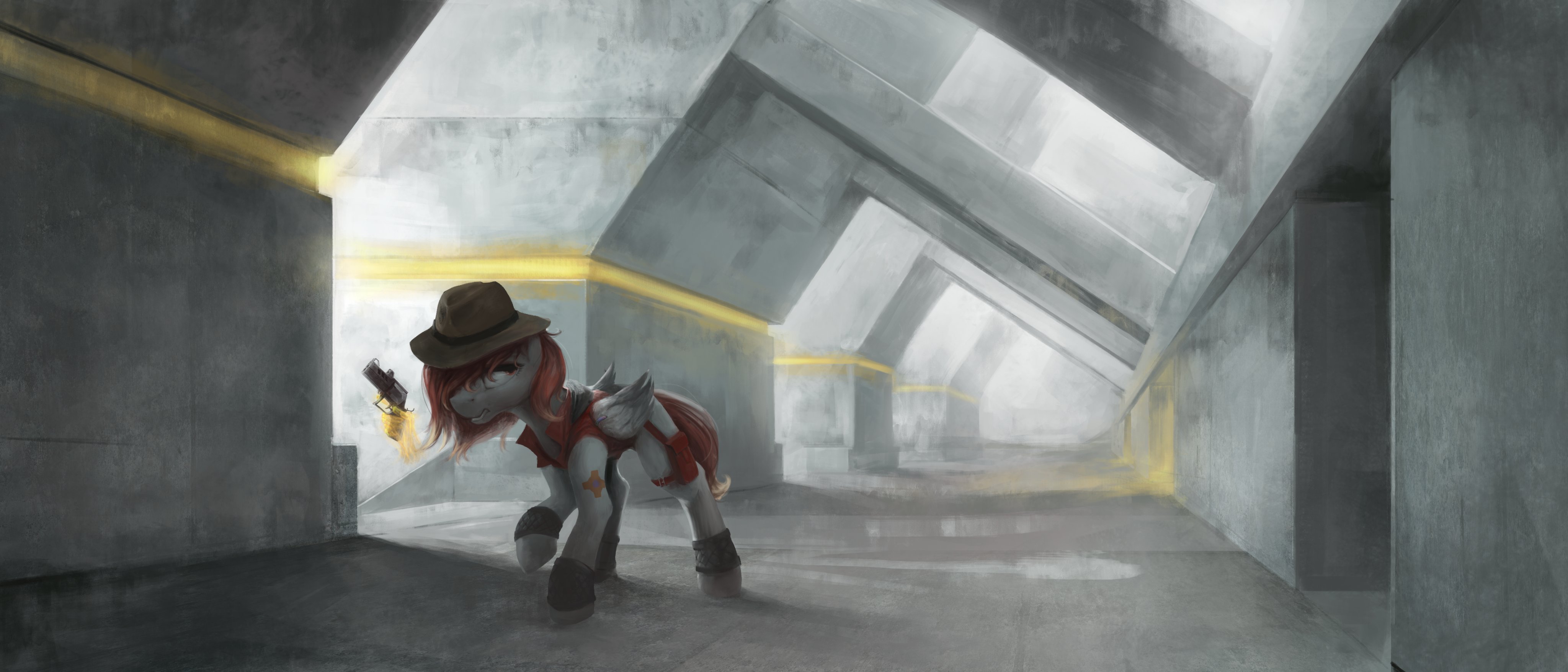 #3122731 - safe, artist:blvckmagic, oc, oc only, pegasus, pony, clothes ...