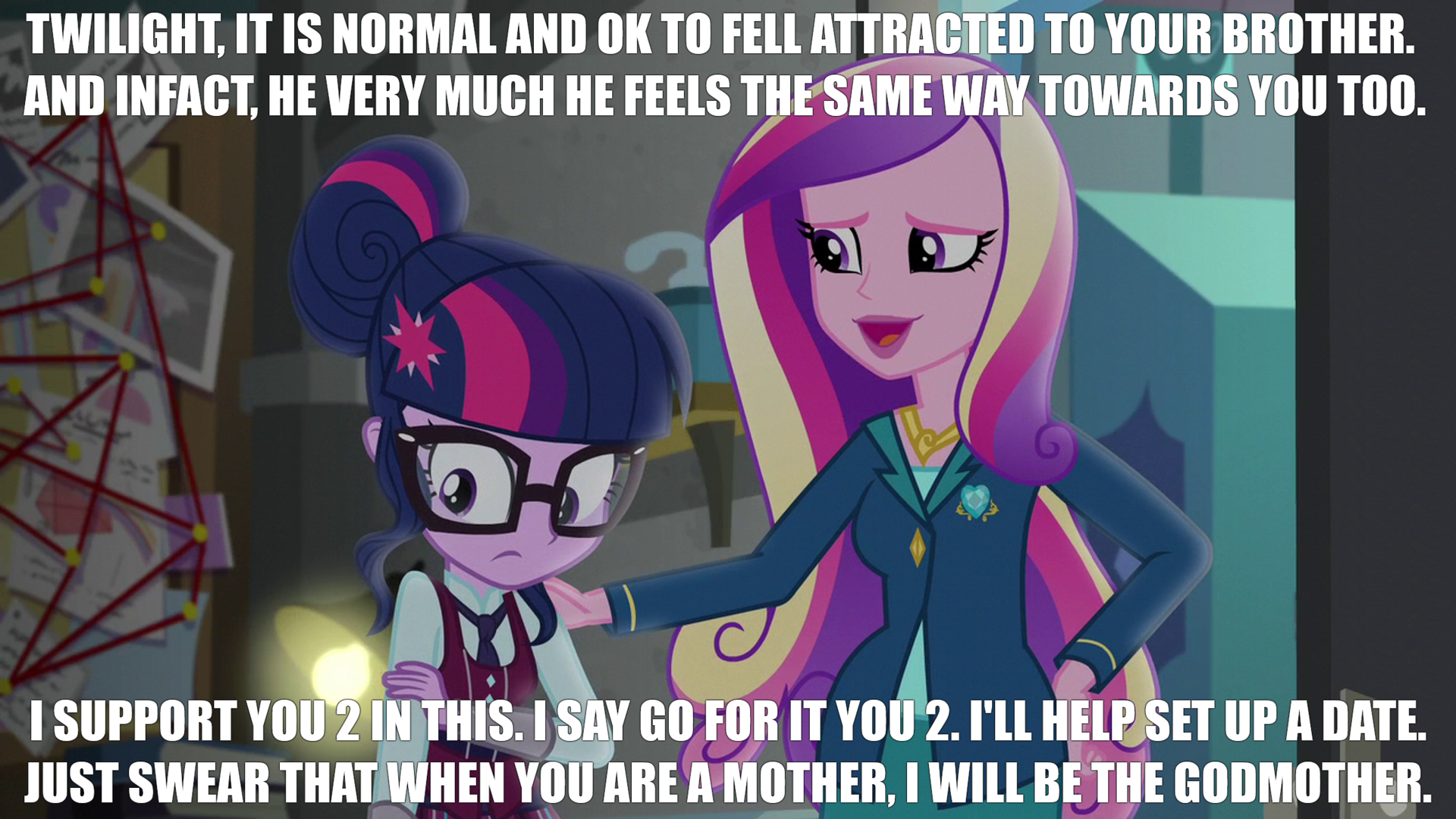 #3126442 - safe, anonymous editor, edit, edited screencap, screencap, dean cadance, princess ...