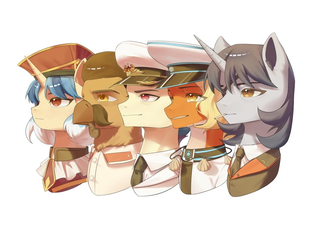 #3131094 - safe, artist:jijizi, oc, oc:caramel marks, oc:posada, oc ...