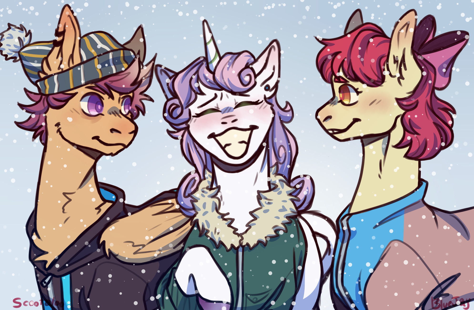 #3133015 - safe, artist:ask-trans-scoots, apple bloom, scootaloo ...