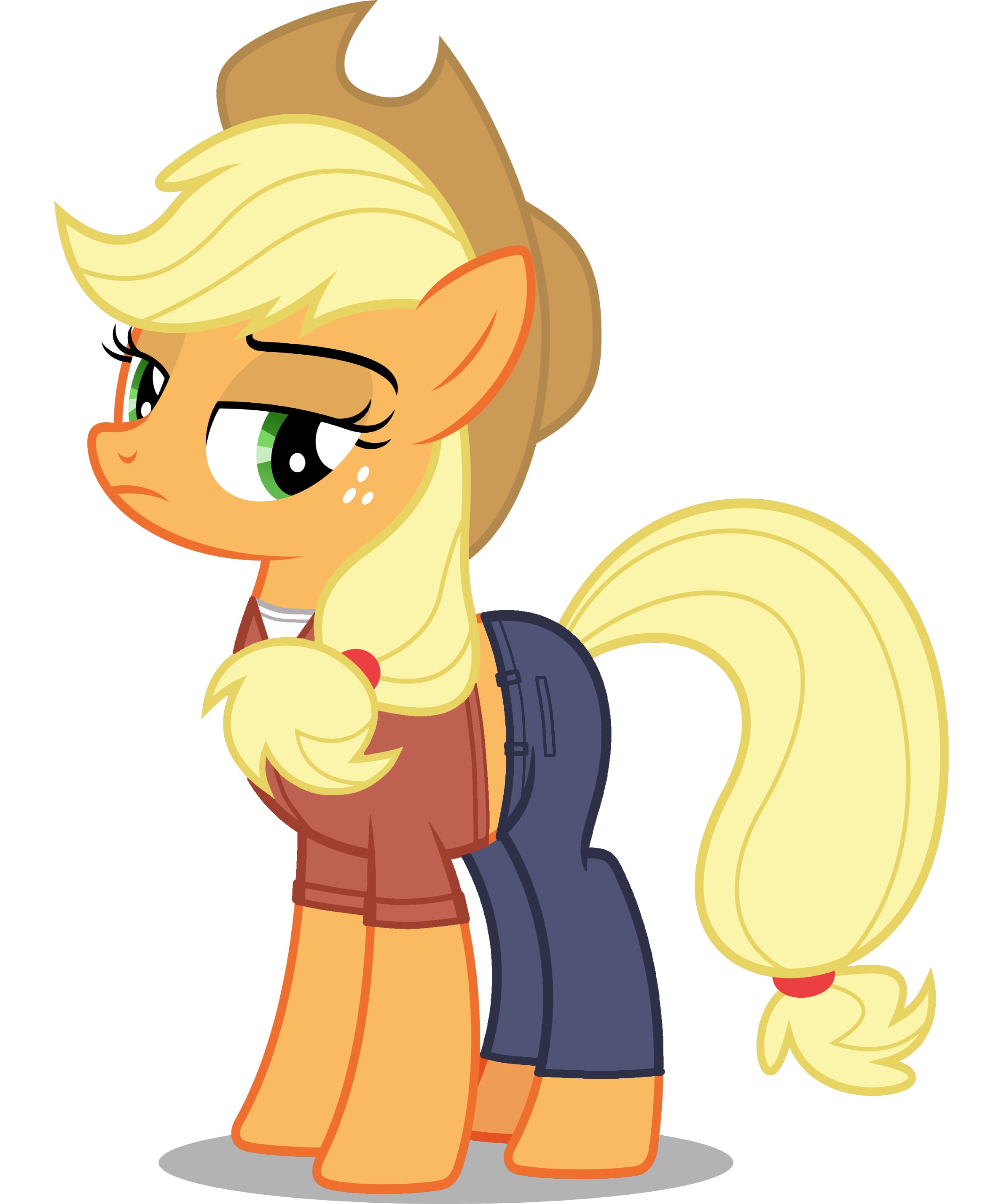#3118550 - safe, artist:edy_january, edit, vector edit, applejack ...