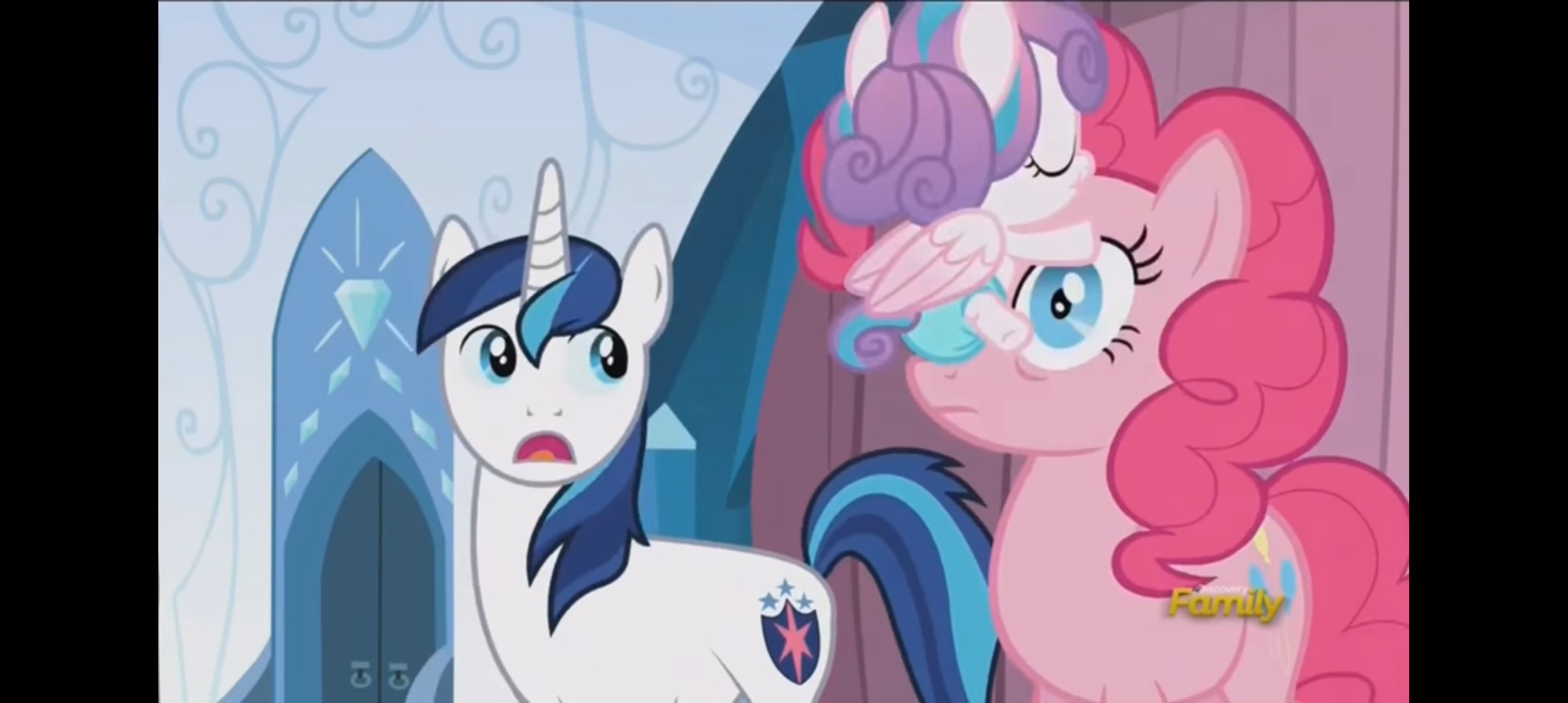 #3118771 - safe, screencap, pinkie pie, princess flurry heart, shining ...