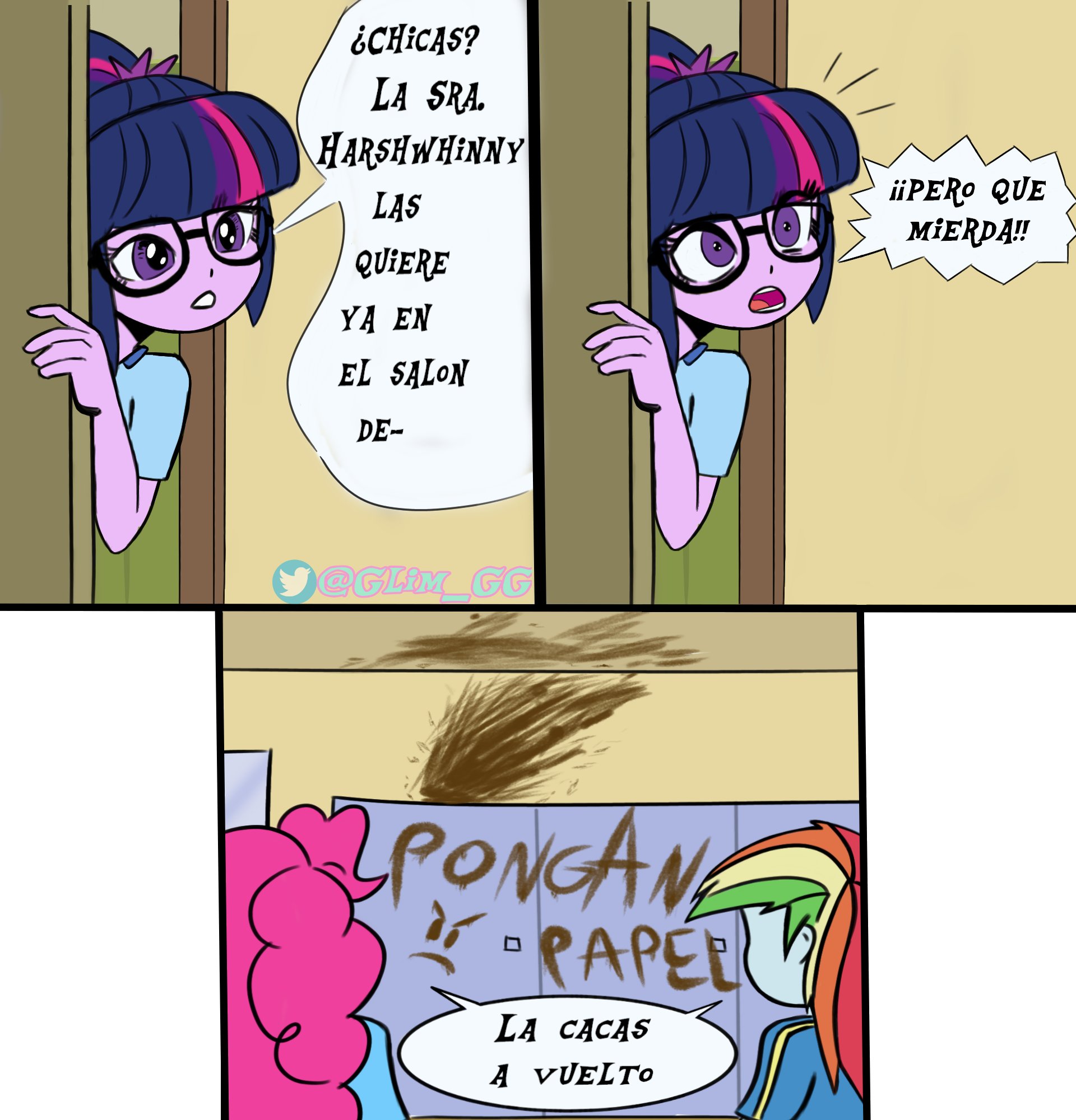 #3118902 - safe, artist:glim_gg, pinkie pie, rainbow dash, sci-twi ...