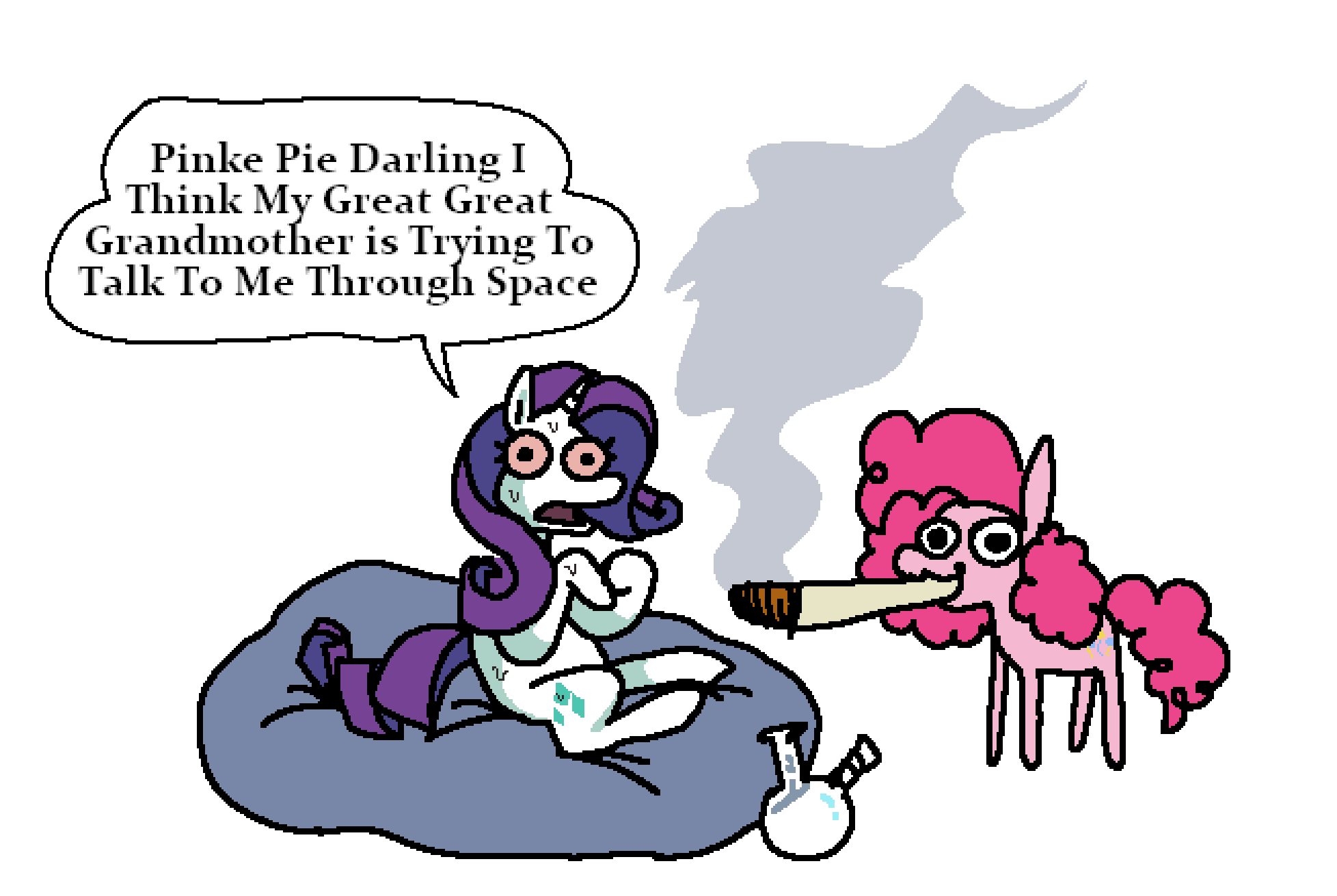 #3134184 - safe, artist:punkittdev, pinkie pie, rarity, earth pony ...