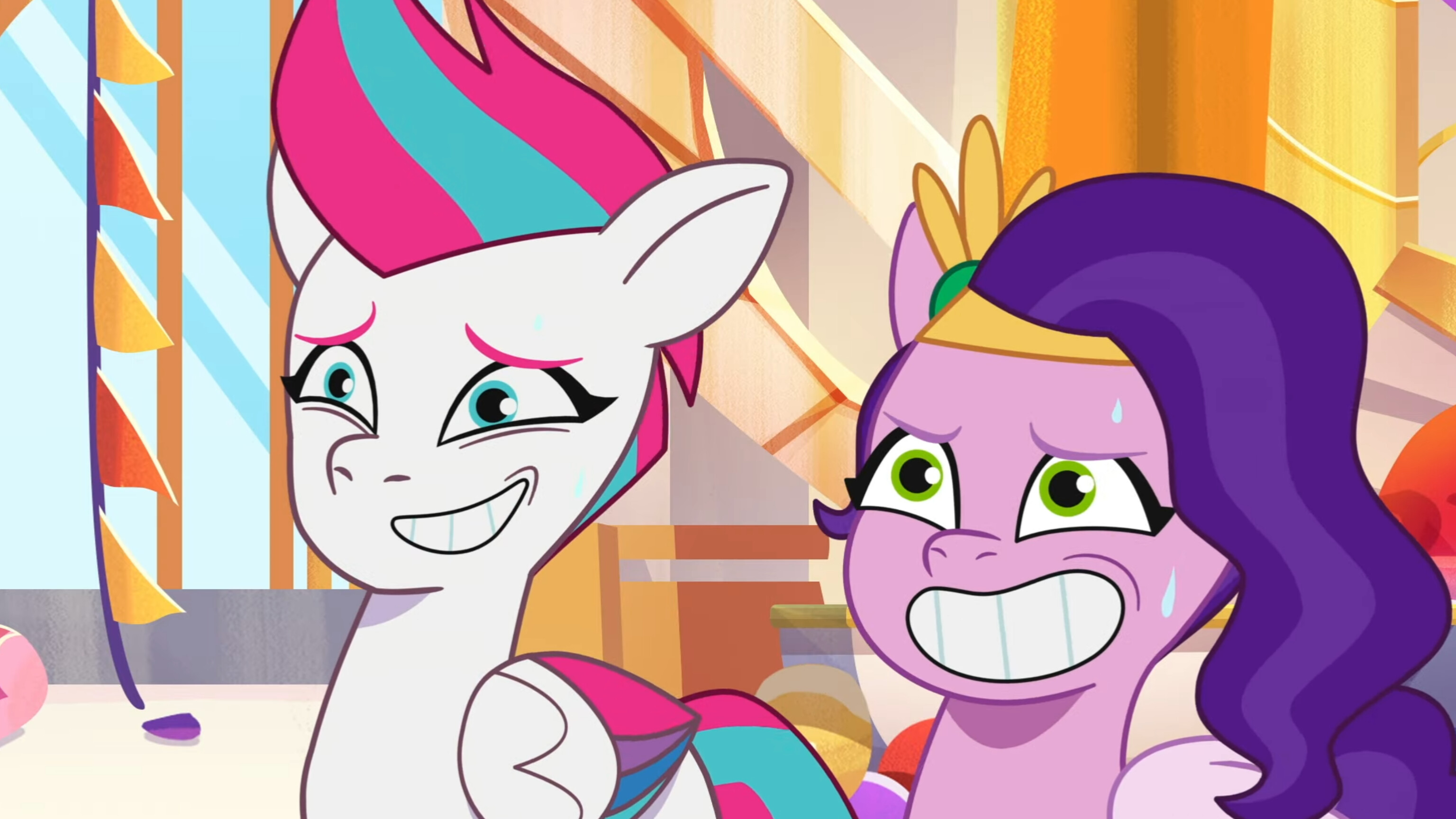 #3119866 - safe, screencap, pipp petals, zipp storm, pegasus, pony, g5 ...