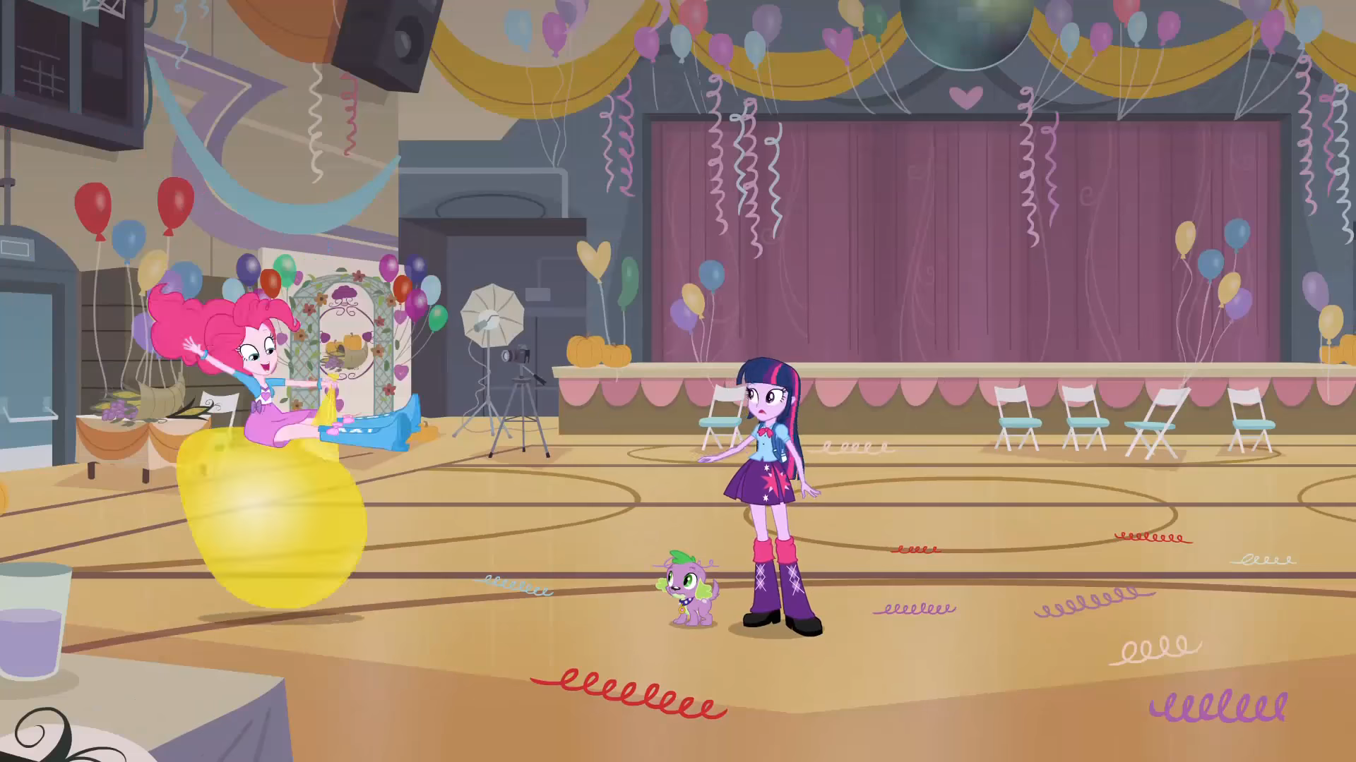 #3141885 - safe, screencap, pinkie pie, spike, spike the regular dog ...