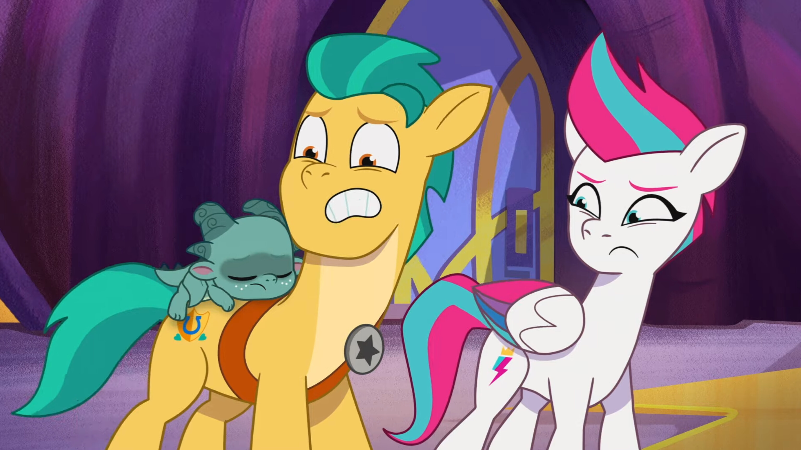 #3145752 - safe, screencap, hitch trailblazer, sparky sparkeroni, zipp ...