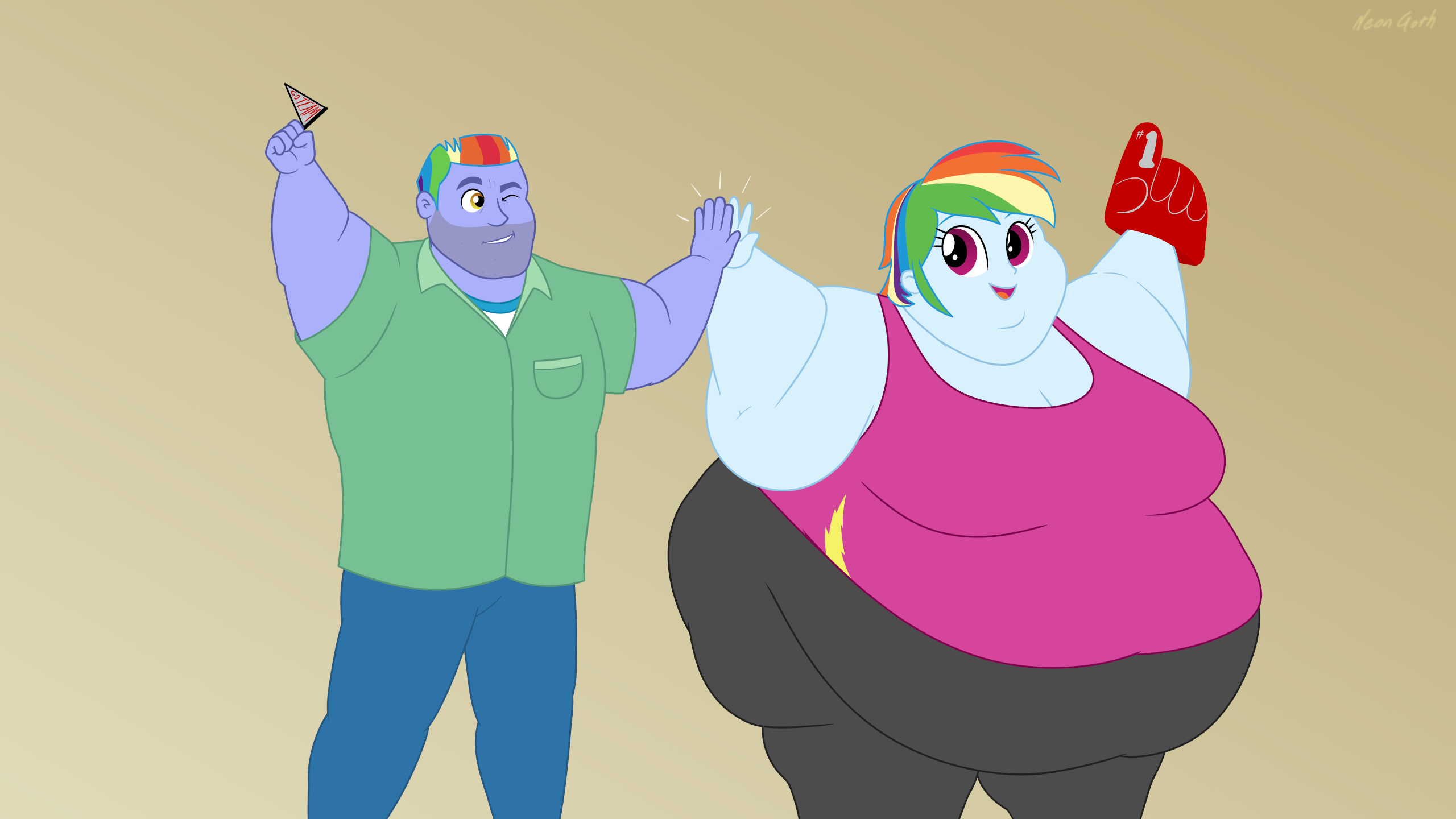 #3151745 - suggestive, artist:neongothic, bow hothoof, rainbow dash ...