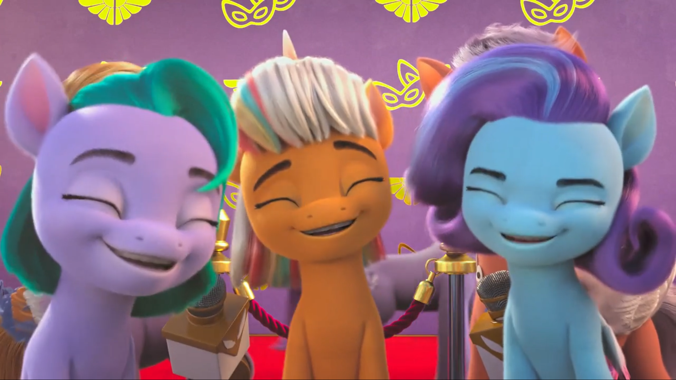 #3138754 - safe, screencap, dazzle feather, glory (g5), peach fizz ...