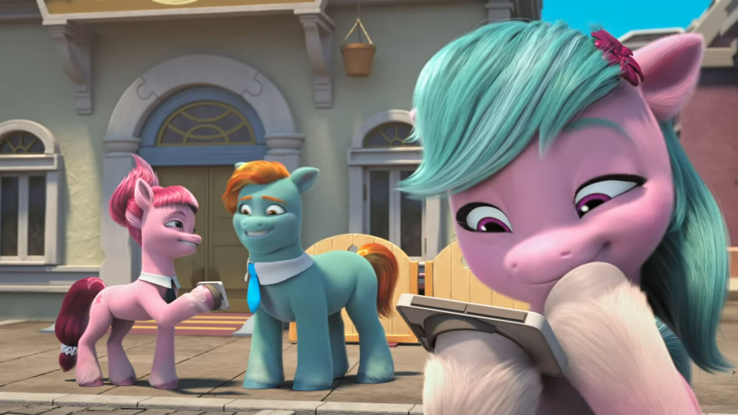 #3139610 - safe, screencap, dahlia, sweets (g5), toots, earth pony ...